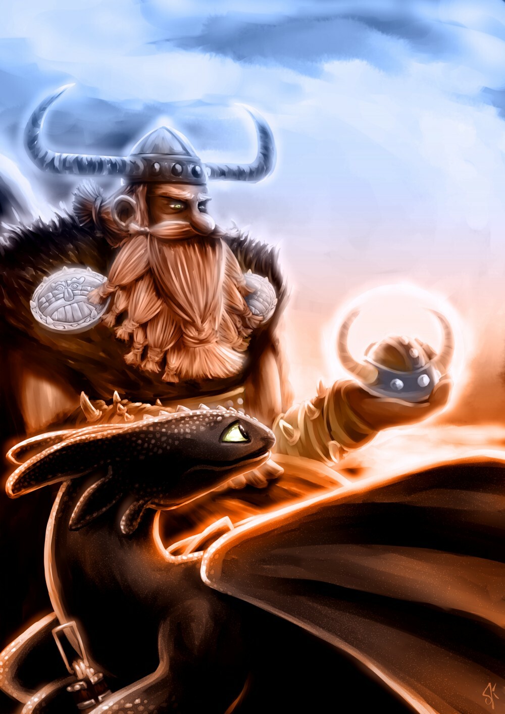 ArtStation - Dragon : Father and brother