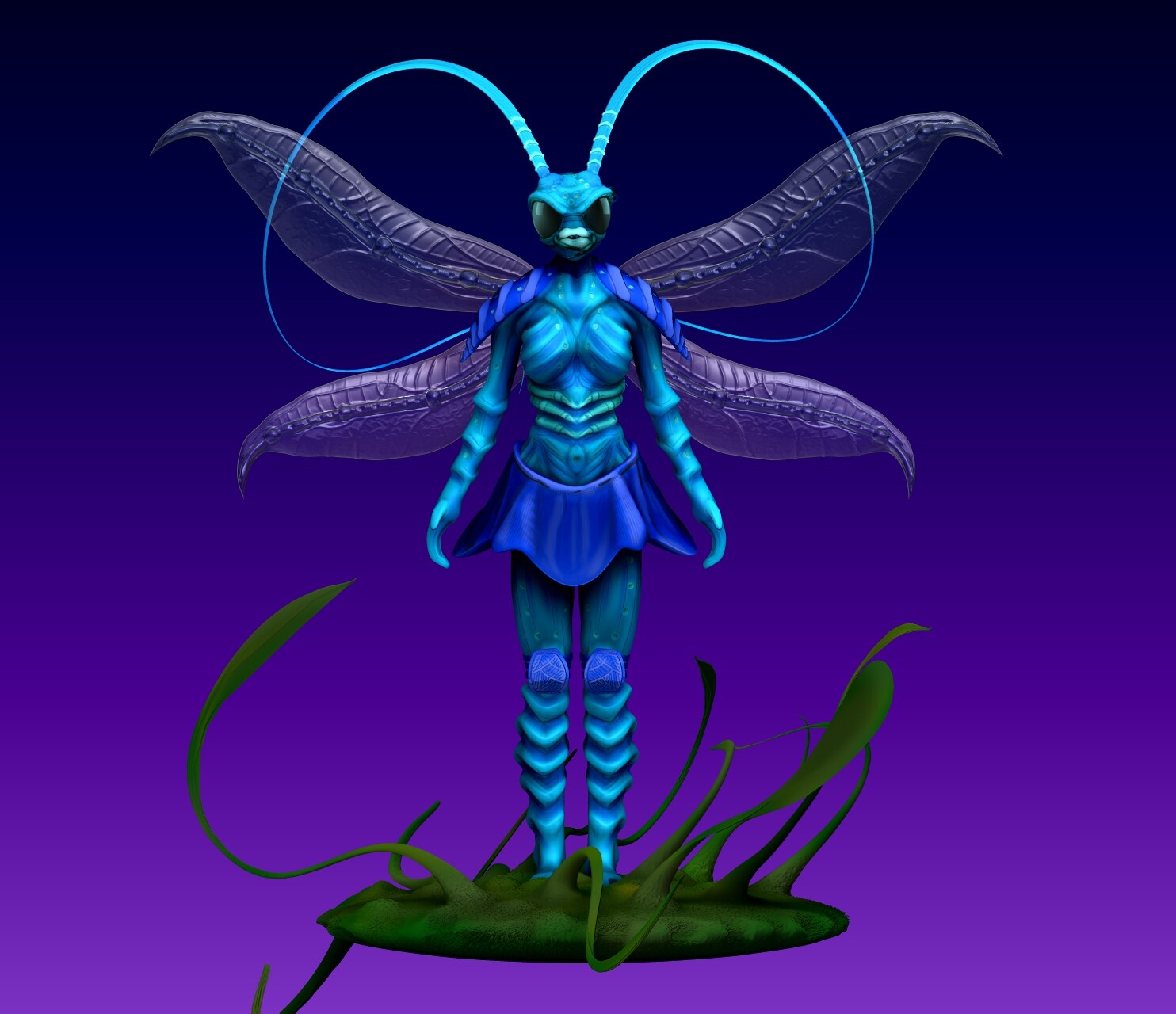 ArtStation - Dragonfly Girl