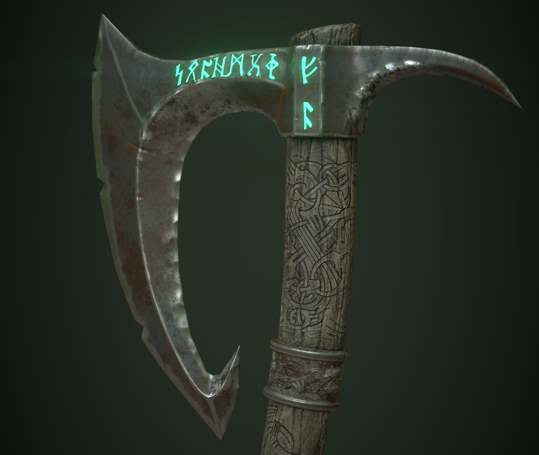 ArtStation - Ancient Sea-Raider Axe
