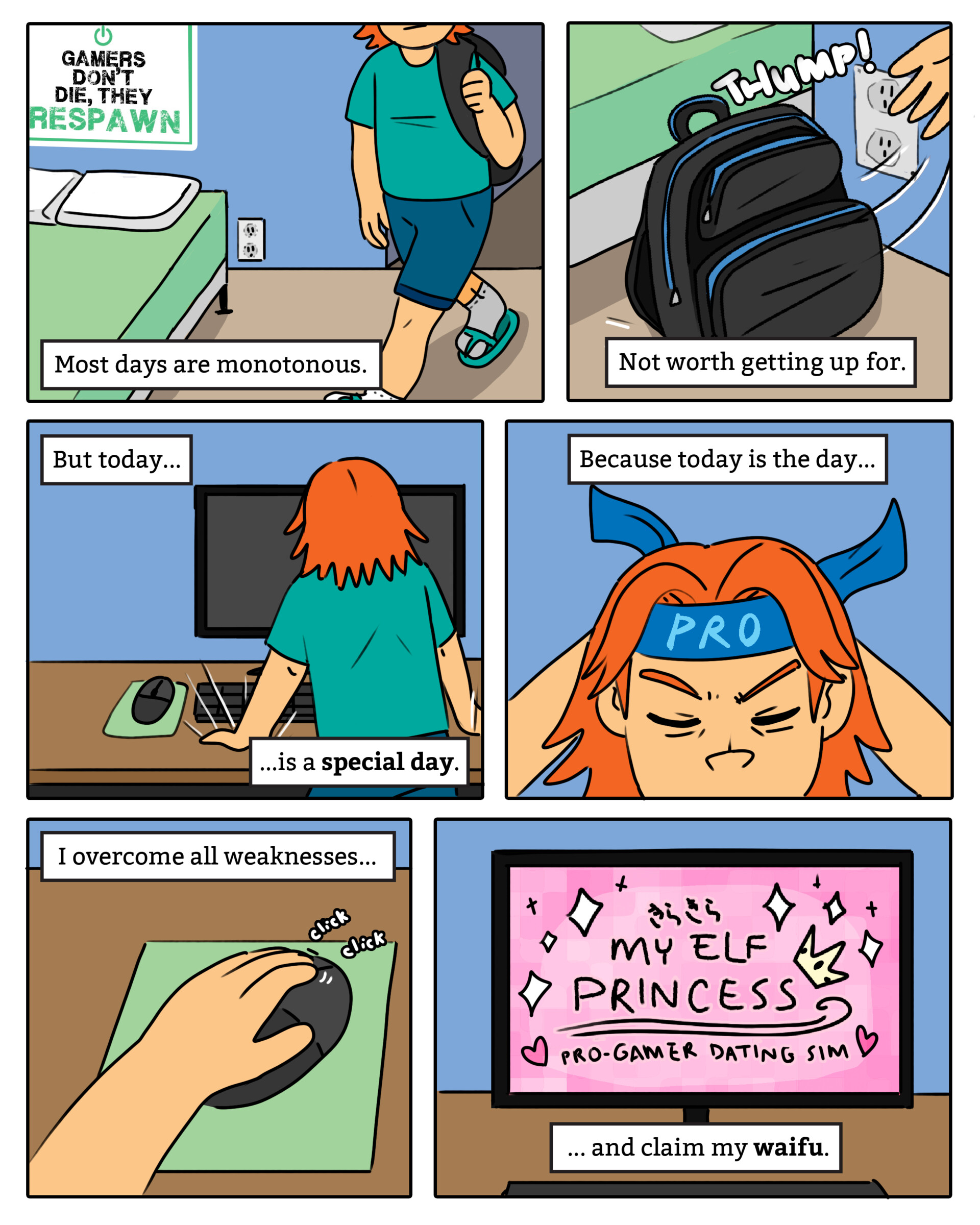 ArtStation - Gamerboy Dating Sim Comic