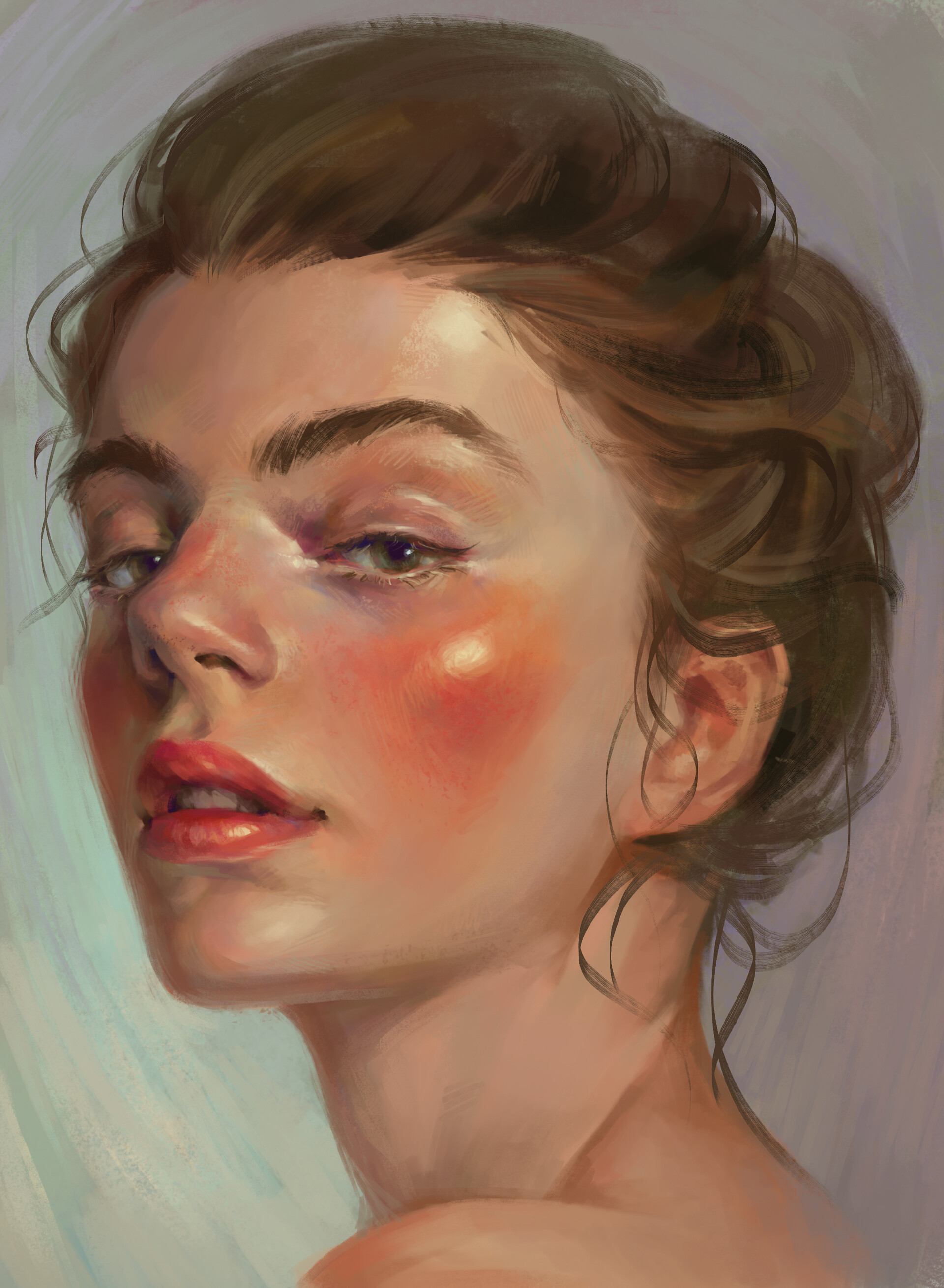 ArtStation - color practice_girl