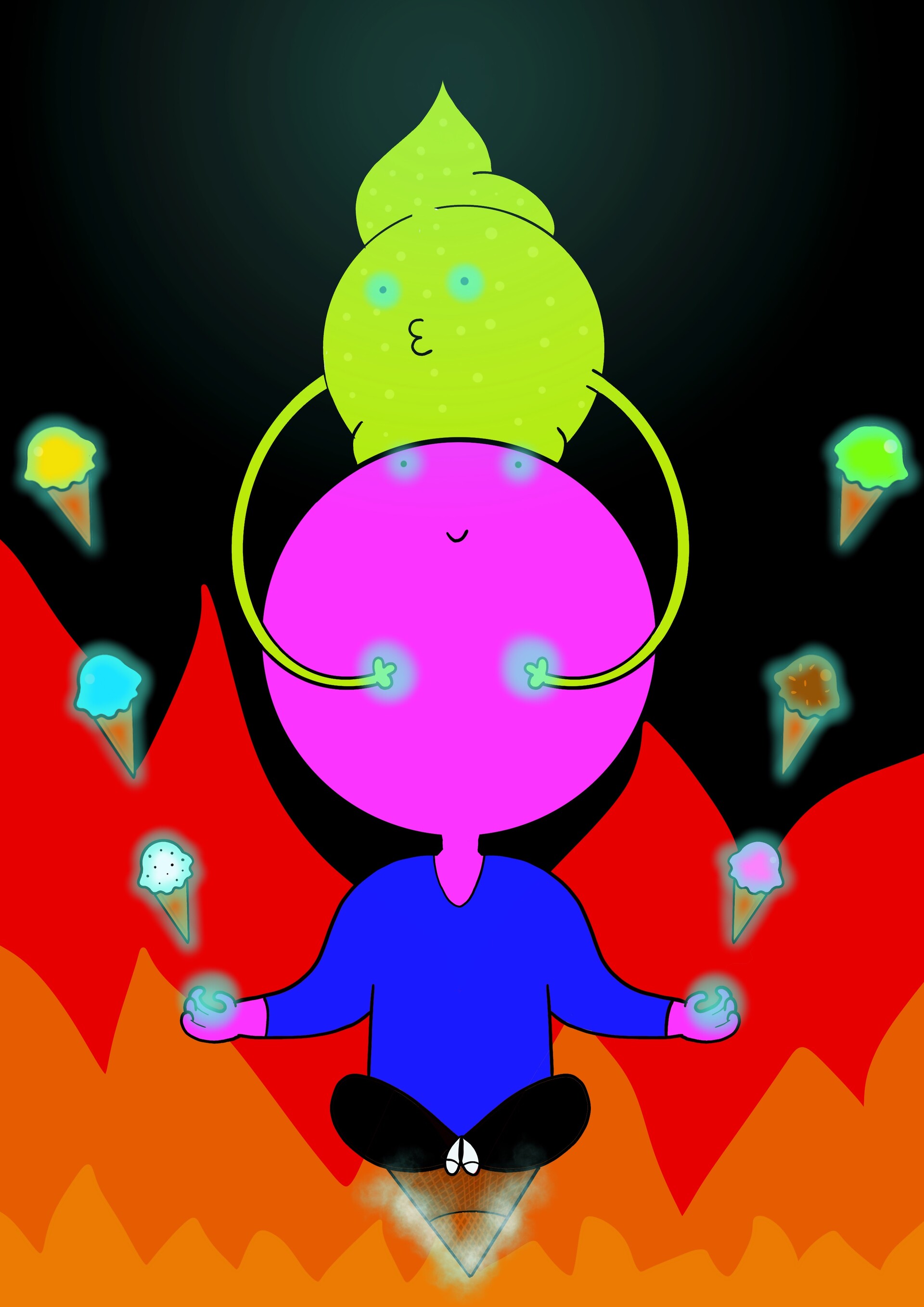 ArtStation - Makiyato: "Ice Cream Bender"