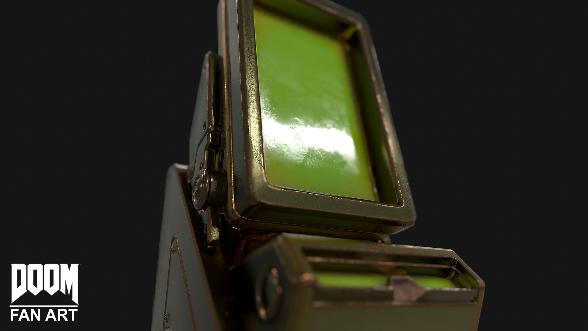 Mathew Ho - Doom - Eye Scanner - Doom Fan Art (Concepty by Bryan Flynn)