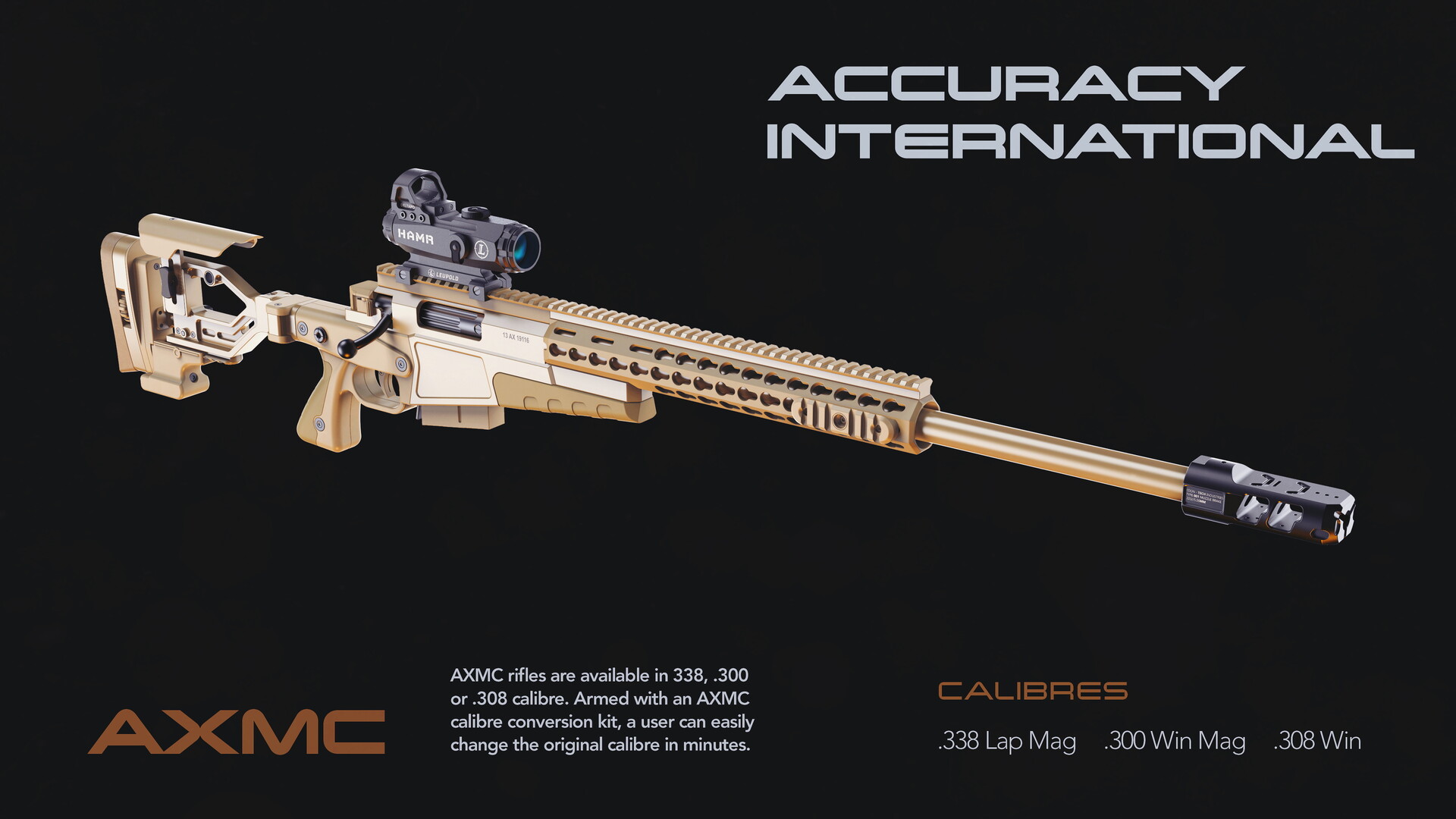 Oleksandr Holub - Accuracy International AXMC Rifles, Leupold Mark 4 ...