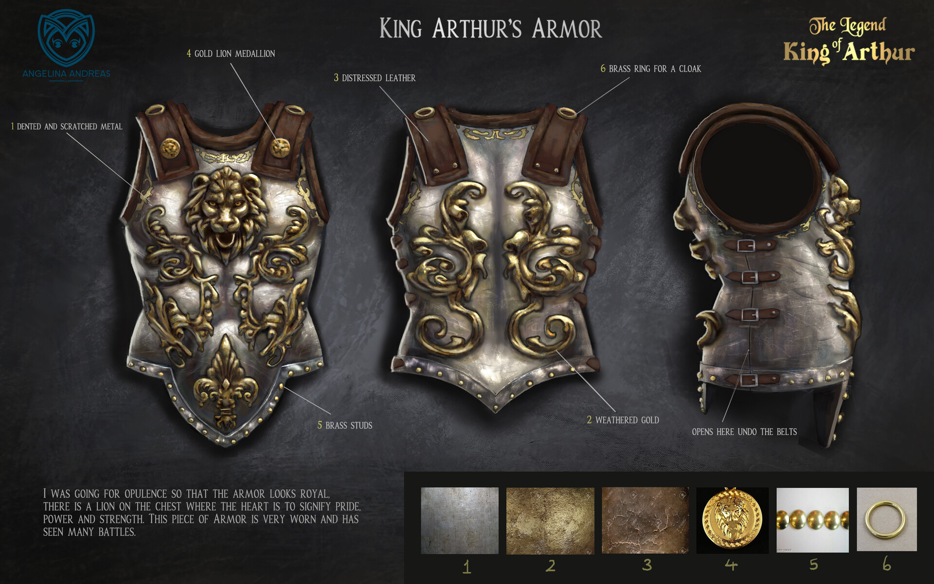 Angelina Andreas - The Legend of King Arthur Prop Design