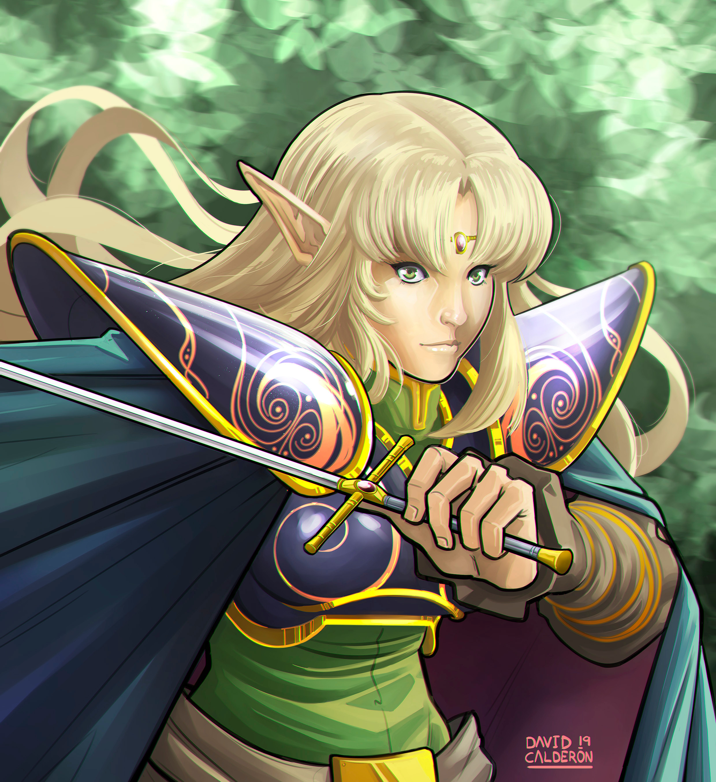 David Calderon illustrator - Deedlit - Record of Lodoss war