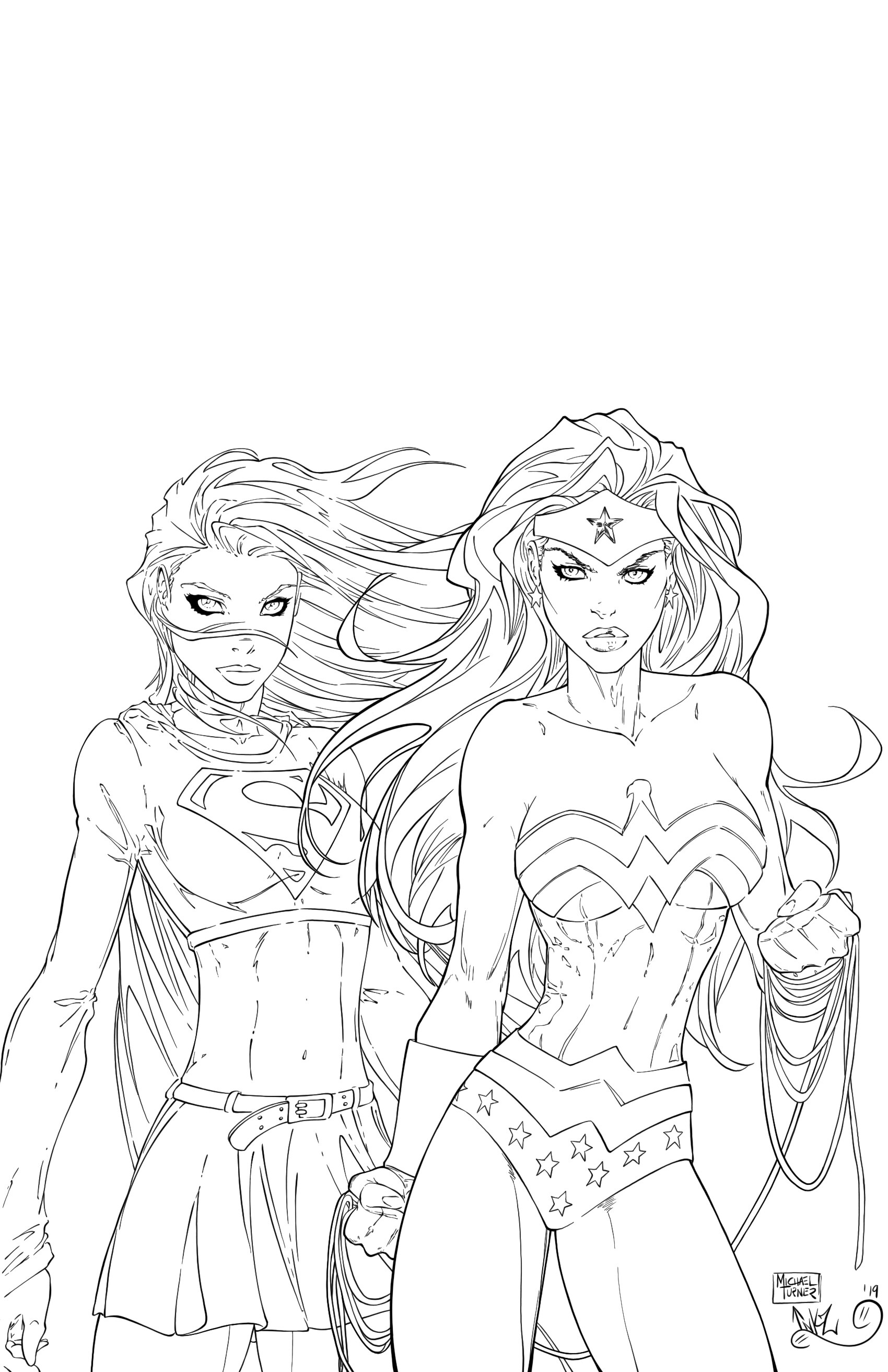 supergirl coloring book