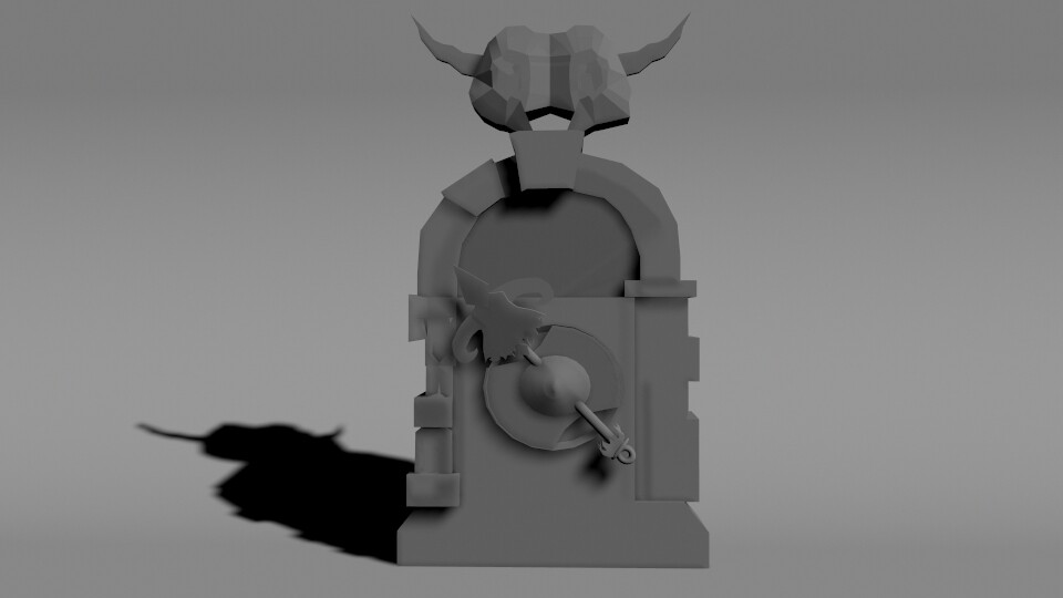 ArtStation - Game gate - 3d modeling in Maya software