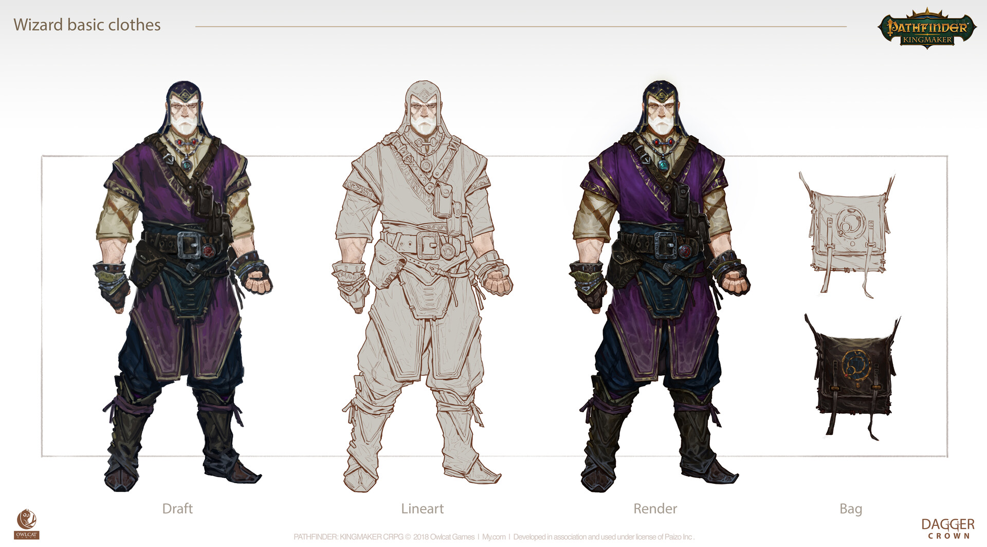 Konstantin Vavilov - Pathfinder: Kingmaker | Wizard Basic Clothes