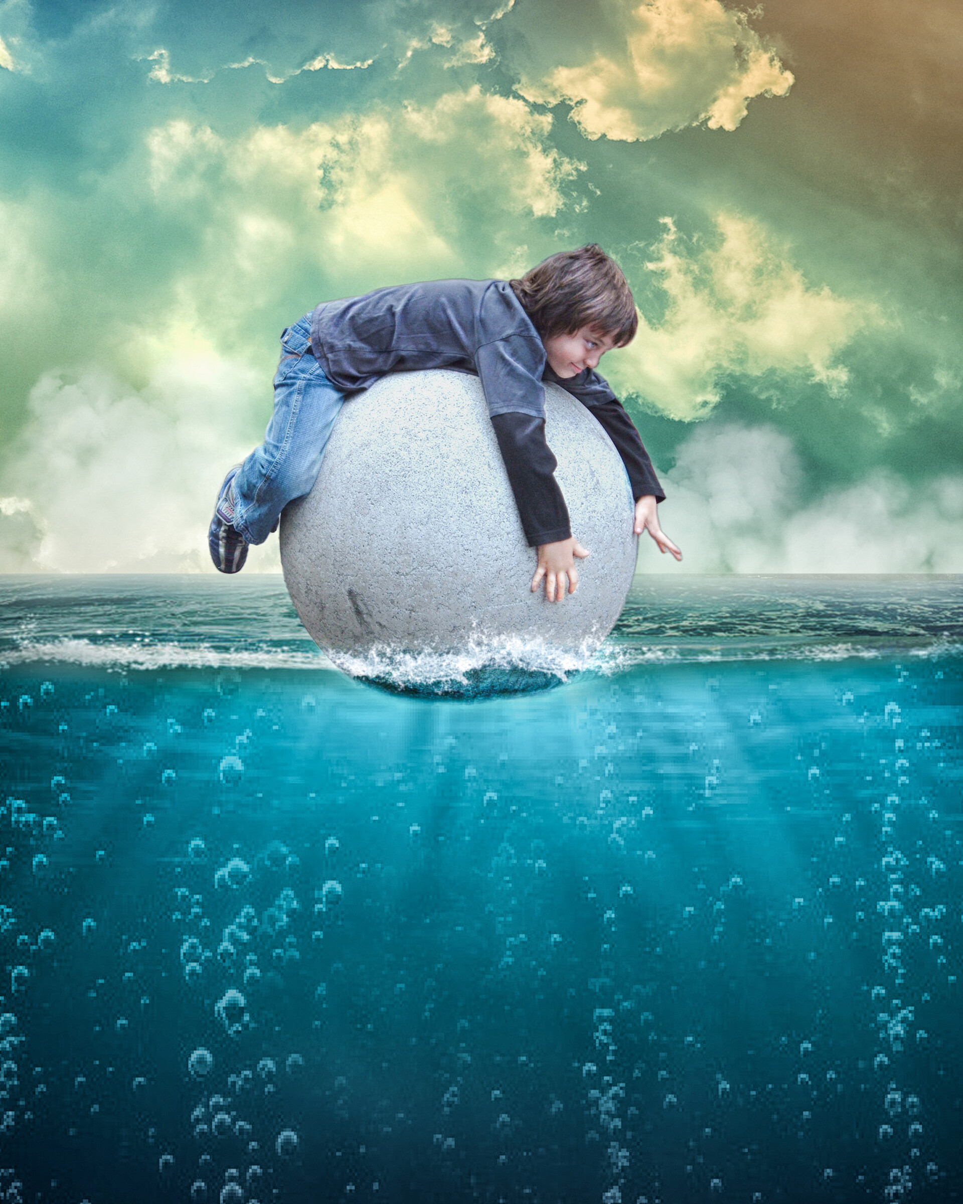 ArtStation - Floating Ball Photo Manipulation