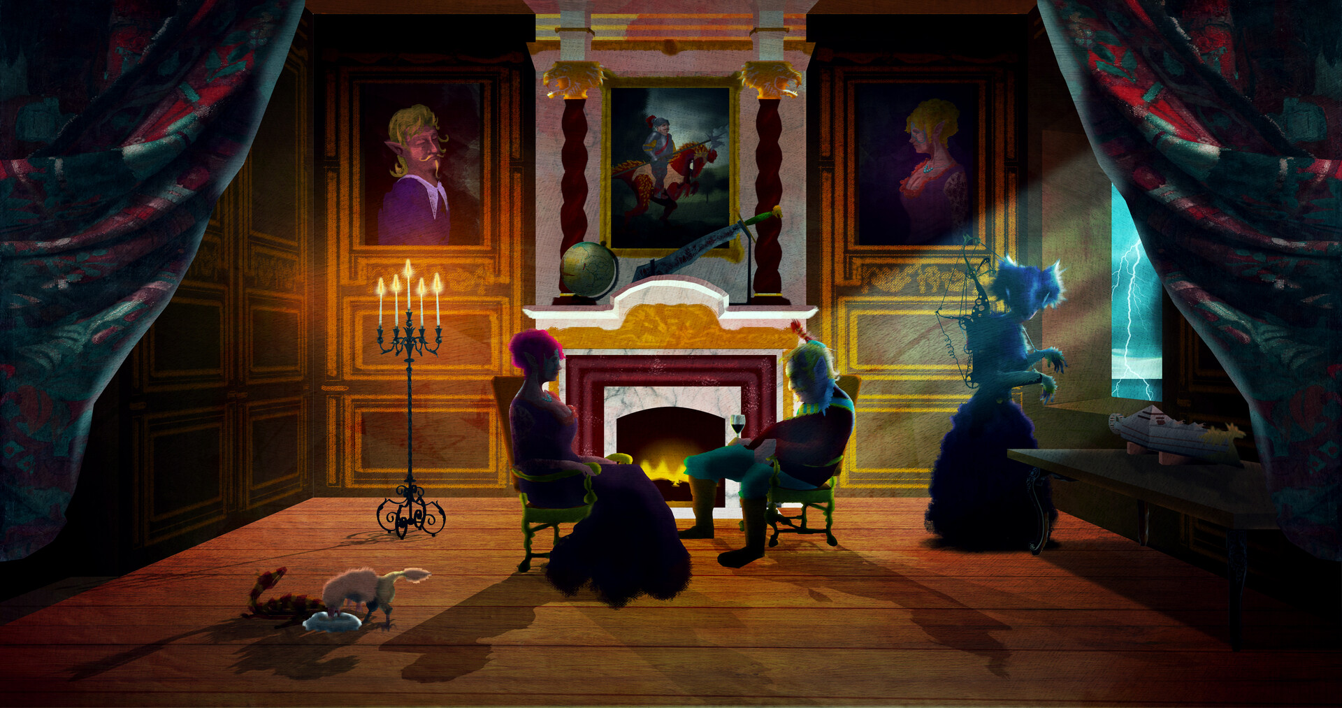 ArtStation - Elven Kingdom embassy in Sirium