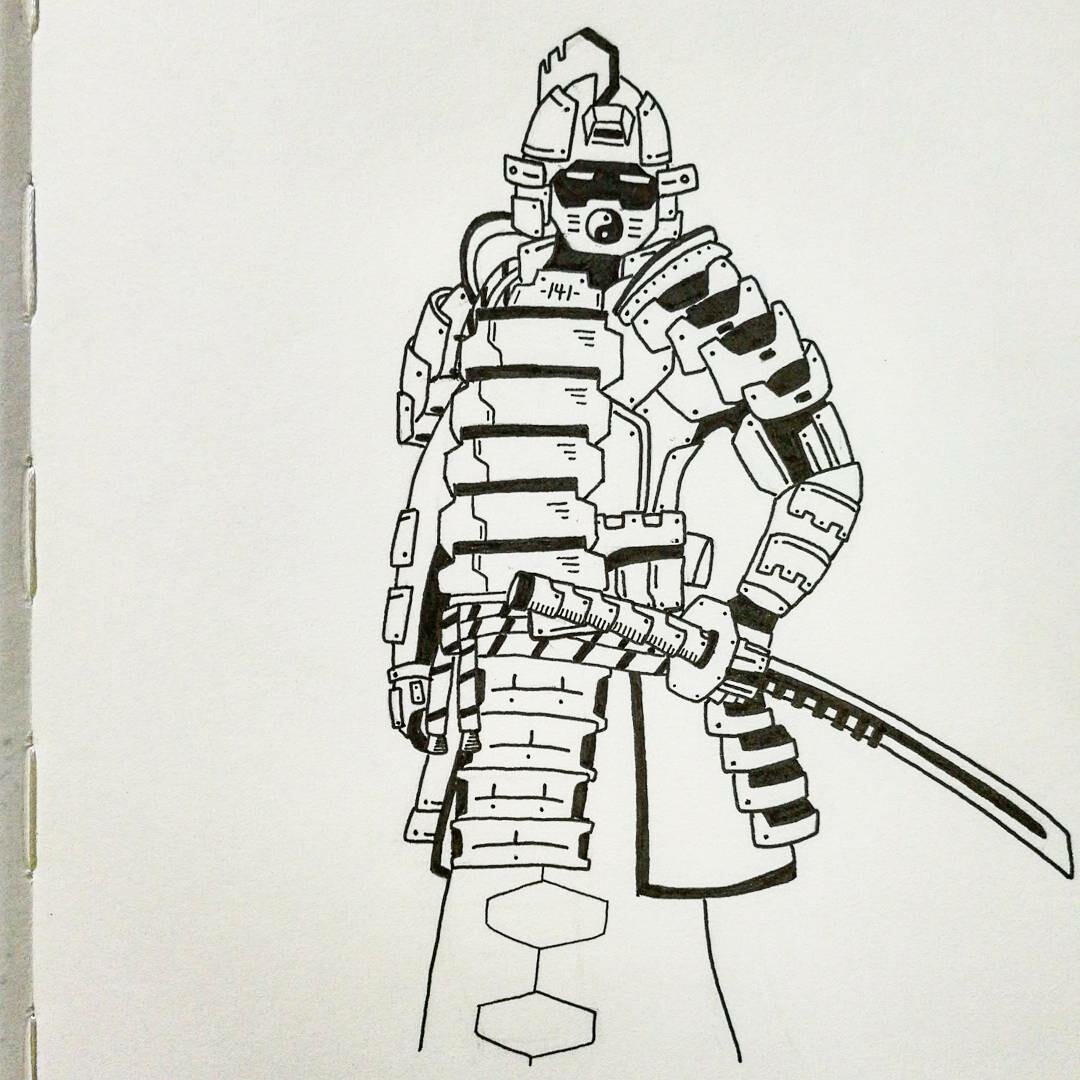 ArtStation - Sci-Fi Samurai Test