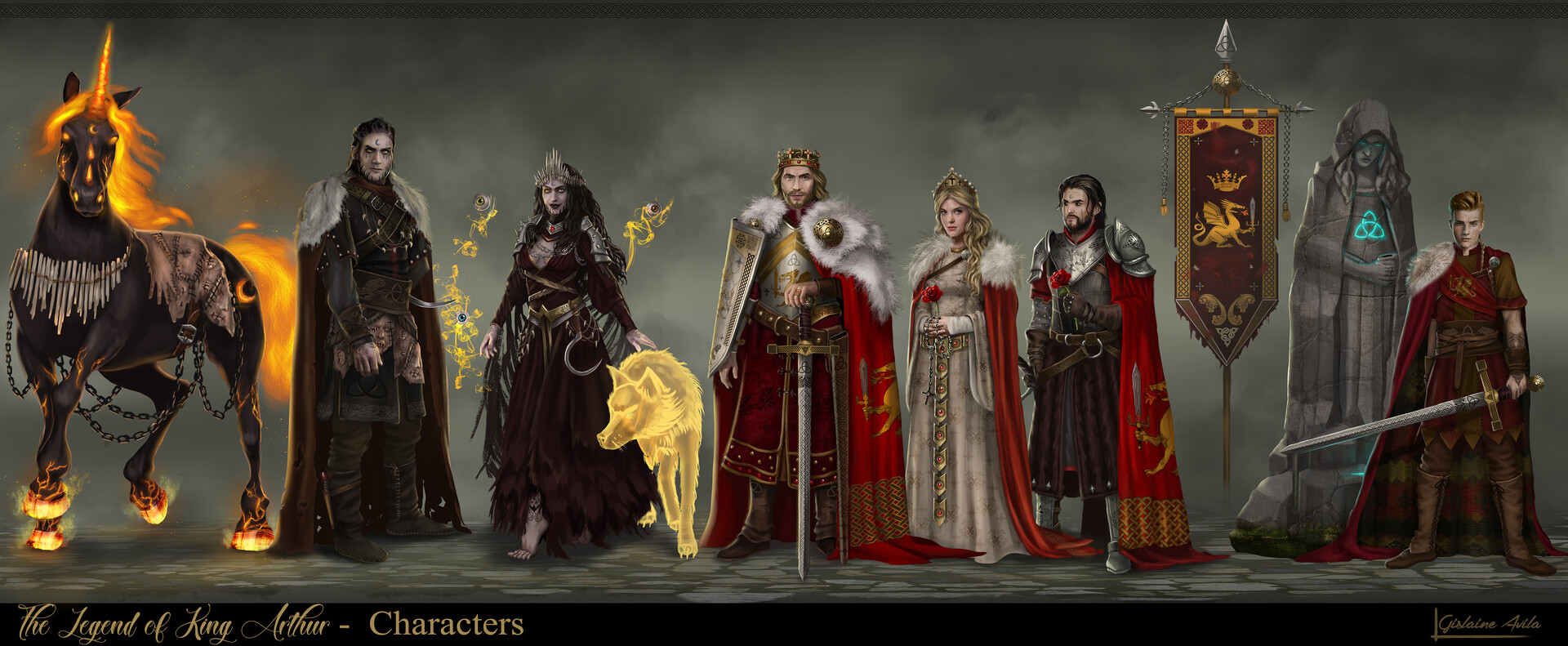 Gislaine Avila - The Legend of King Arthur - Artstation Challenge