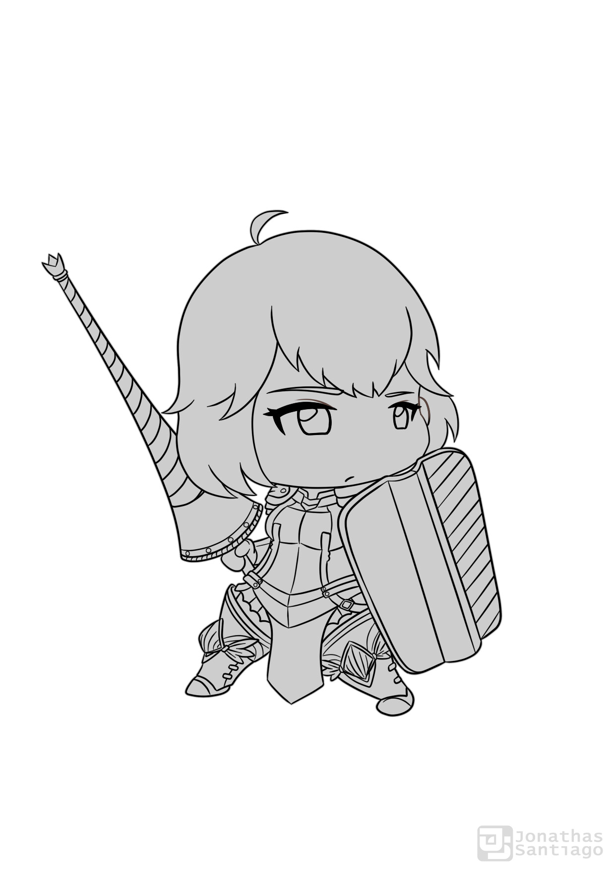 how to draw chibi valkyrie