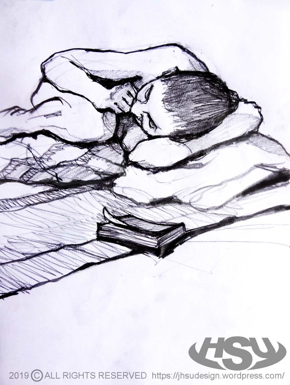 ArtStation - "Asleep reading"