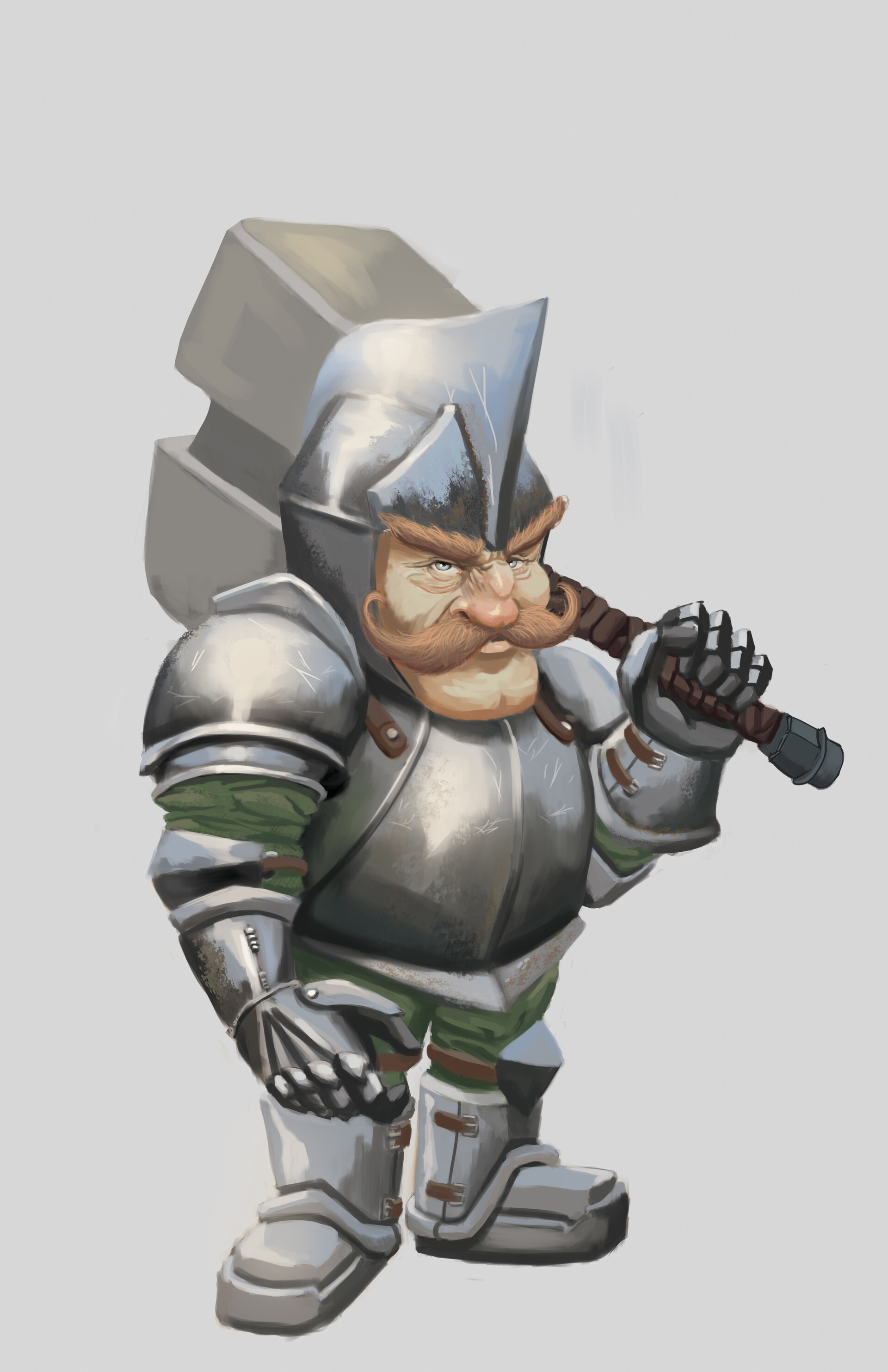 ArtStation - D&D Dwarf Fighter Character Commission