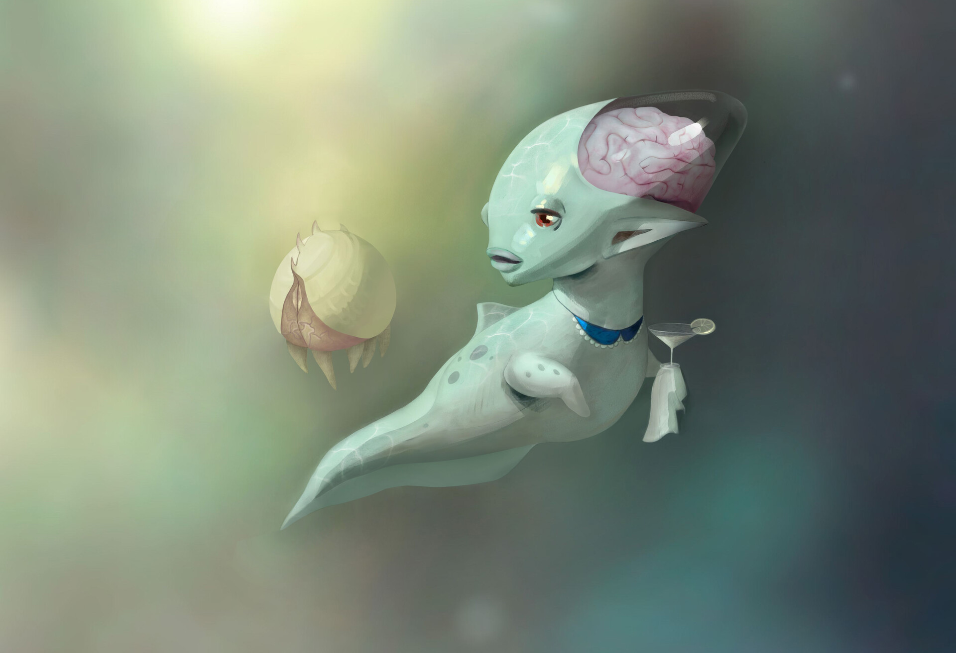 ArtStation - Fish waitress