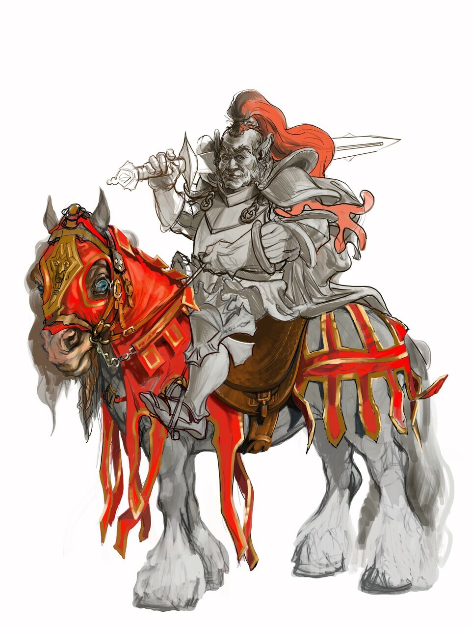 ArtStation - Mordred-The Legend of King Arthur challenge-ArtStation
