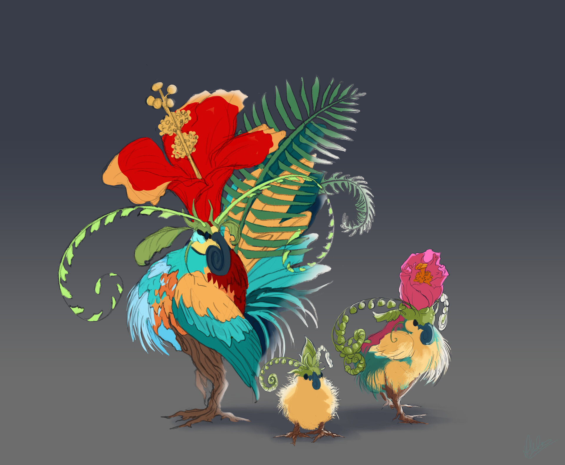 Athena Weiss (Hannah) - 'Peng' Creature Design