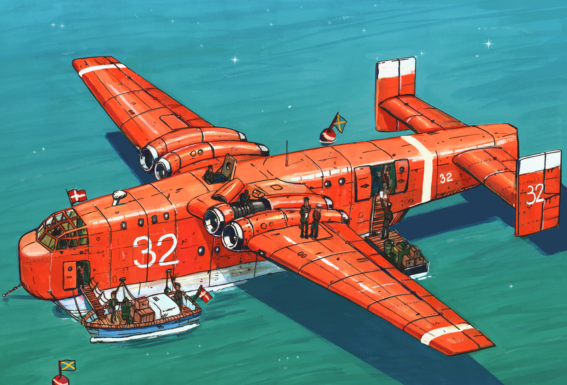 ArtStation - Polar exploration seaplane