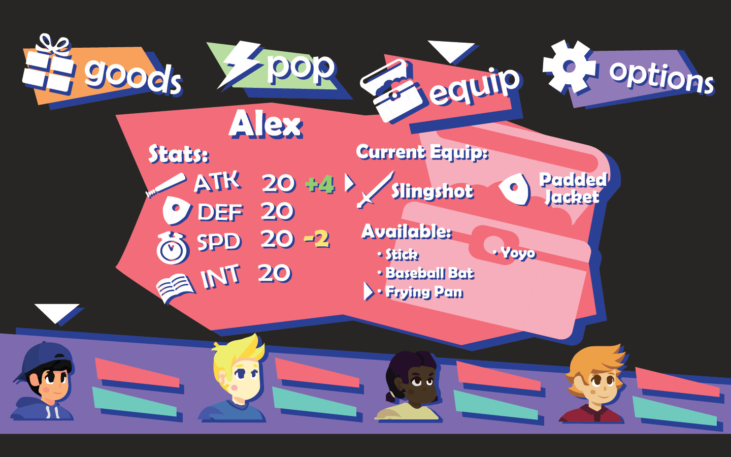 ArtStation - Turn Based RPG Overworld Menus