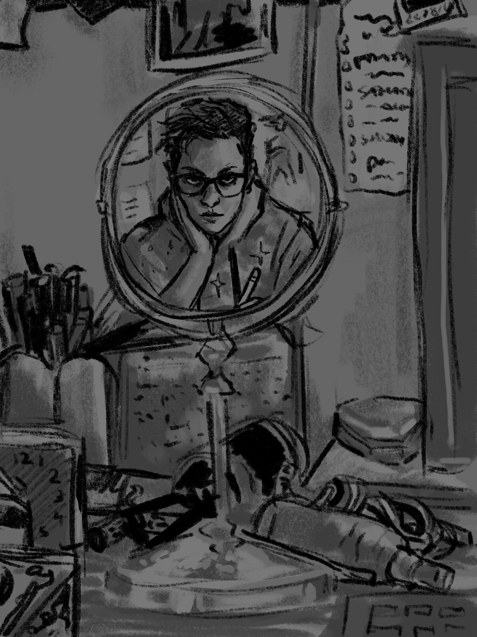 ArtStation - 40 min self portrait study