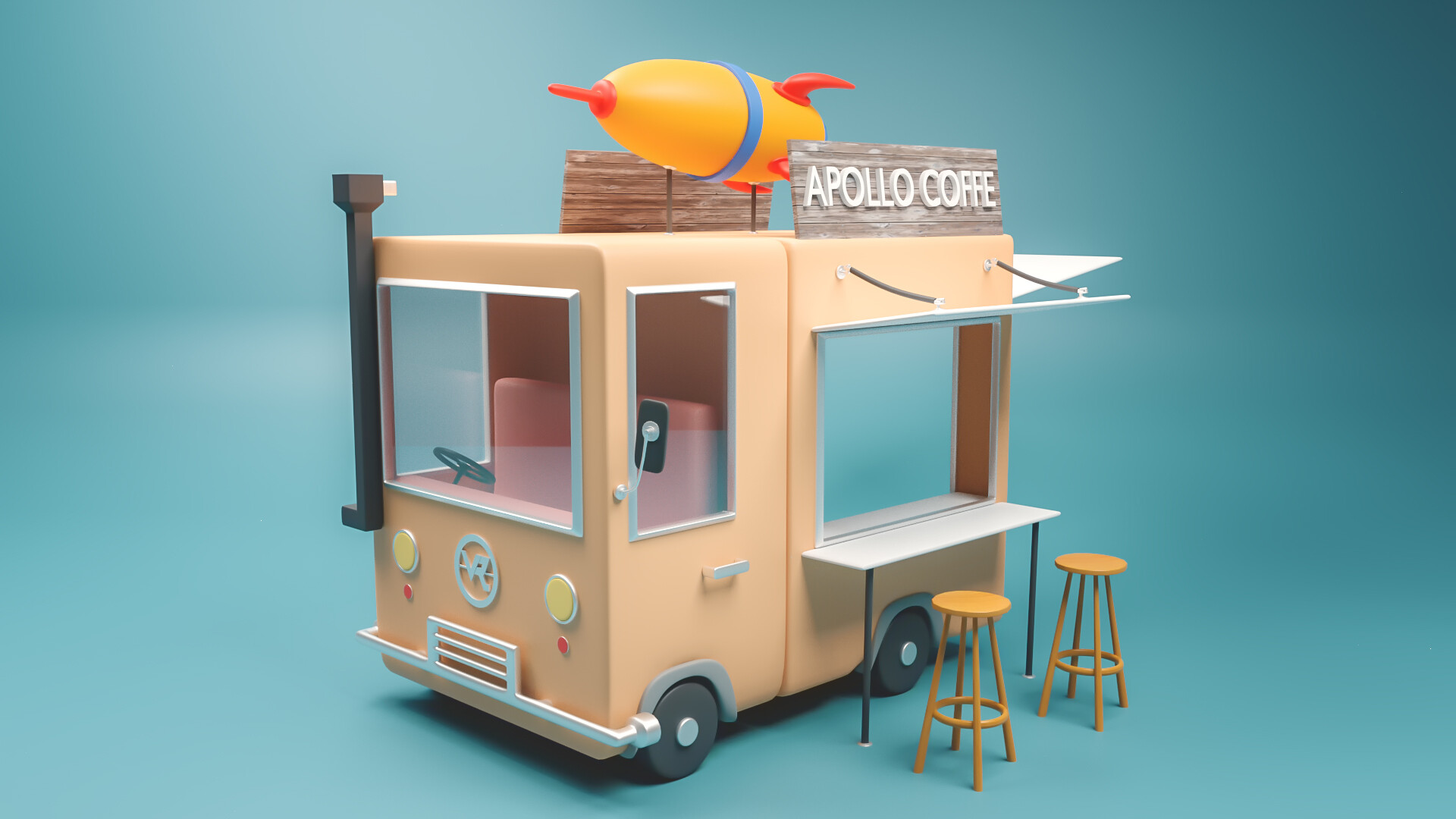 ArtStation - Apollo Coffee Concept Design