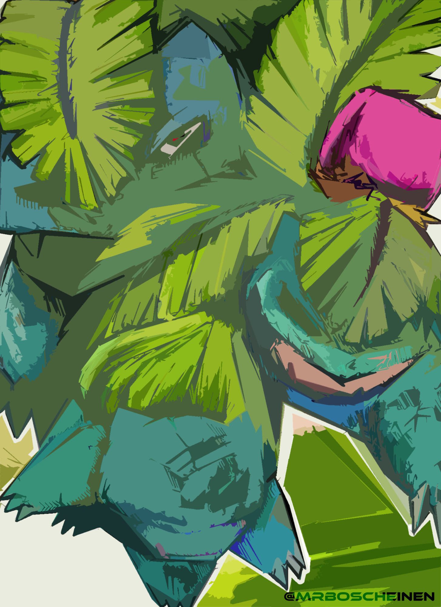 Vinicius Boscheinen - Bulbasaur/ Ivysaur / Venusaur Posters