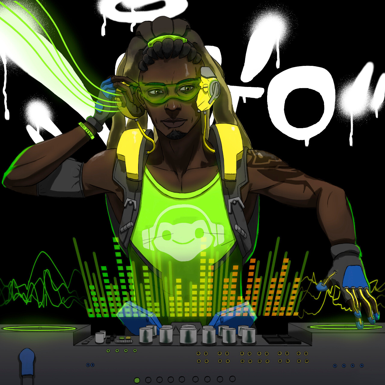 ArtStation - DJ Lúcio - Overwatch Fanart