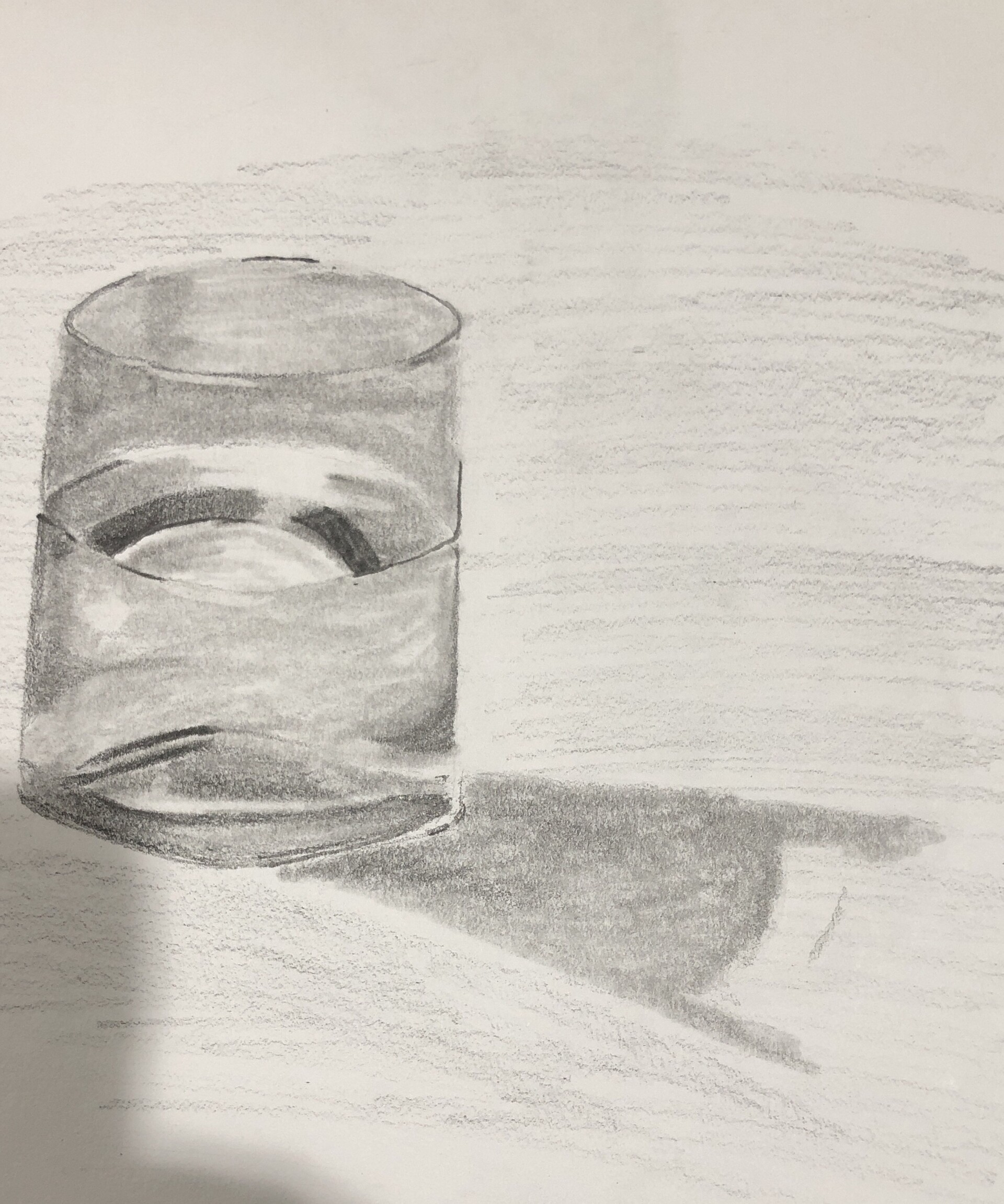 how to draw still life glass