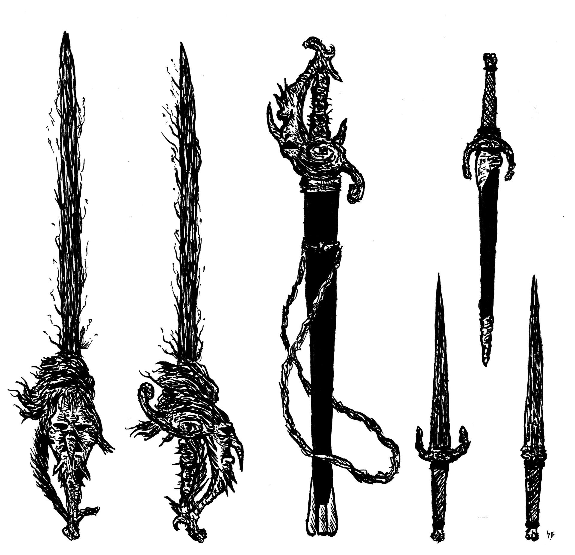 ArtStation - Weapon Sheet - Agatha's Blades