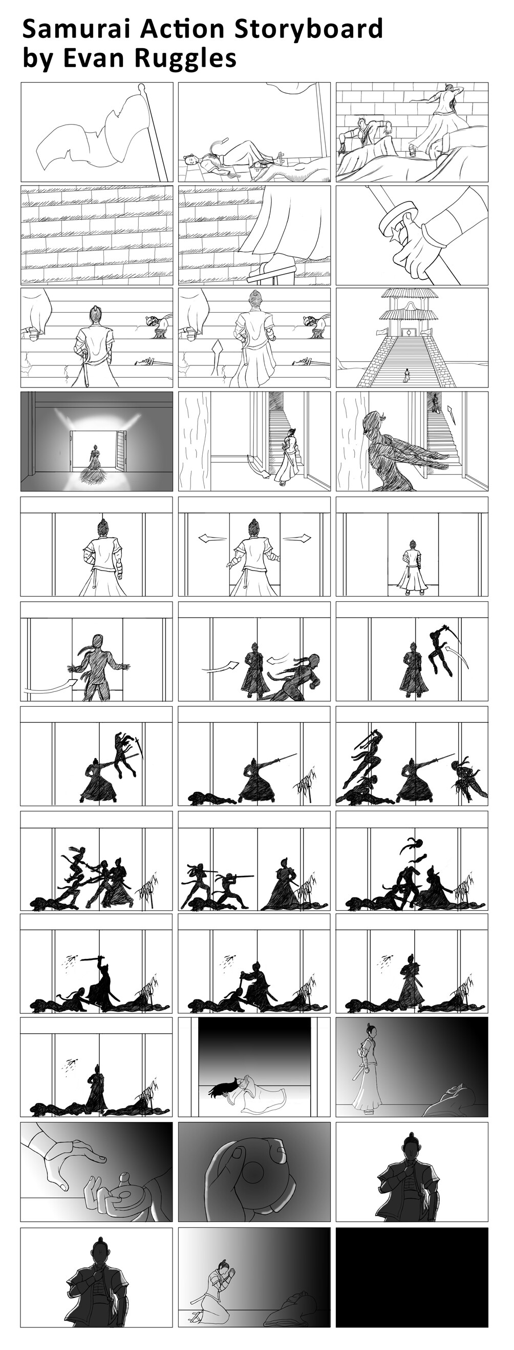 ArtStation - Samurai Tower Showdown