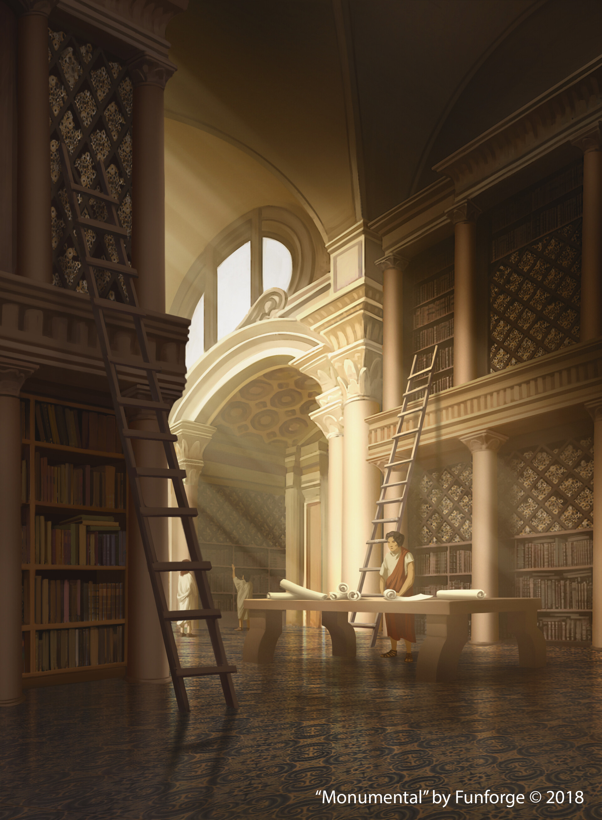 ArtStation - Atlantis library