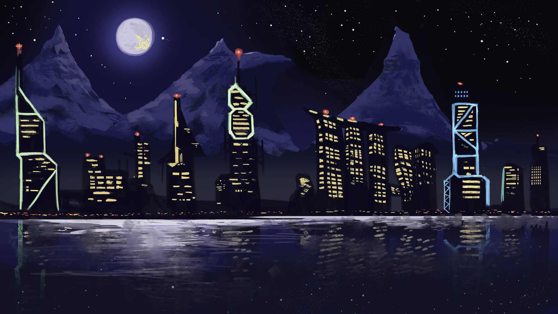 ArtStation - Bright Night