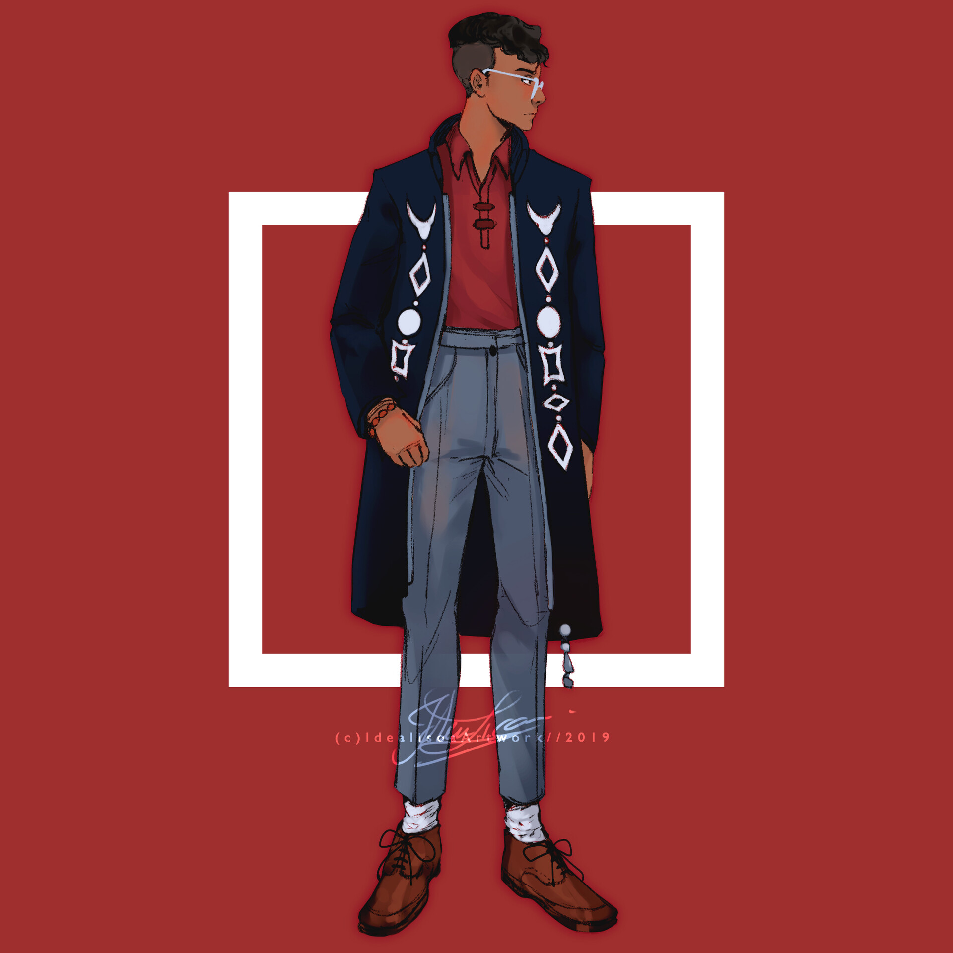 ArtStation - MLG Fashion - Coat with traditonal pattern