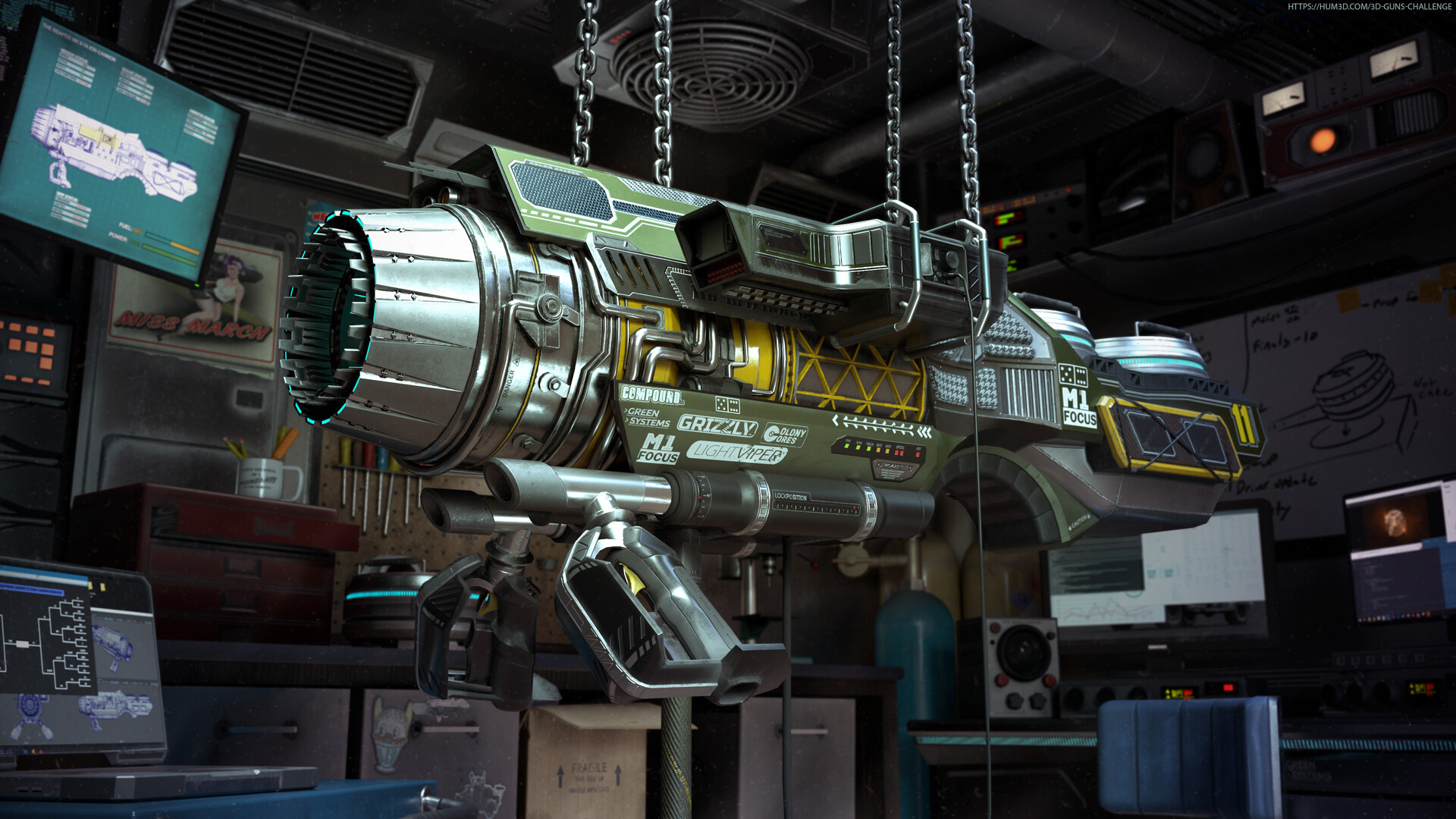 ArtStation - The Warden – Competition Particle Cannon