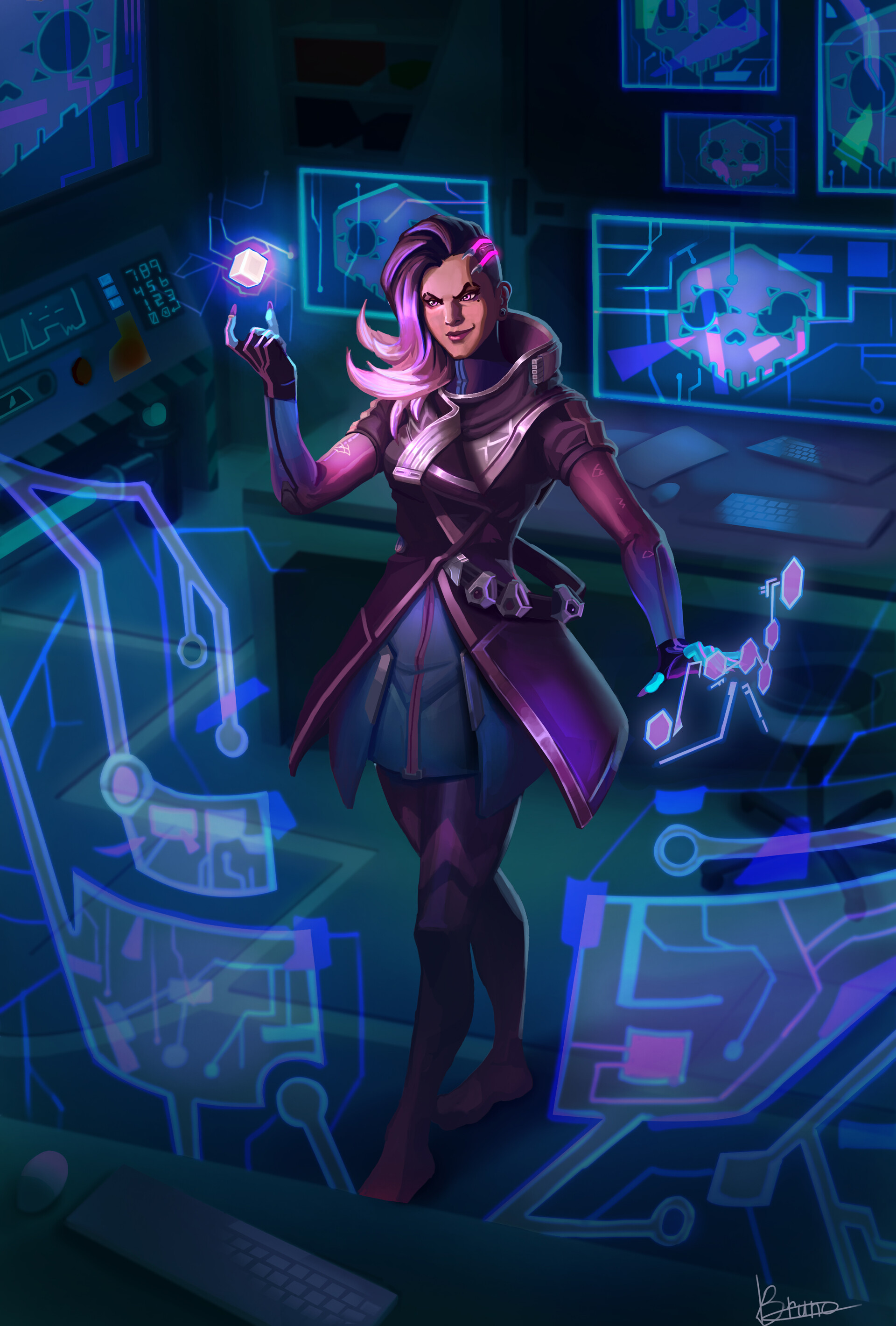 ArtStation - Sombra - Ovewatch Fanart