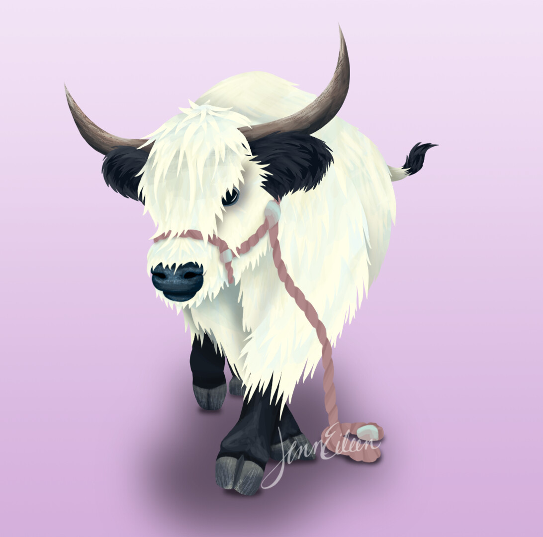 ArtStation - Fluffy Cow