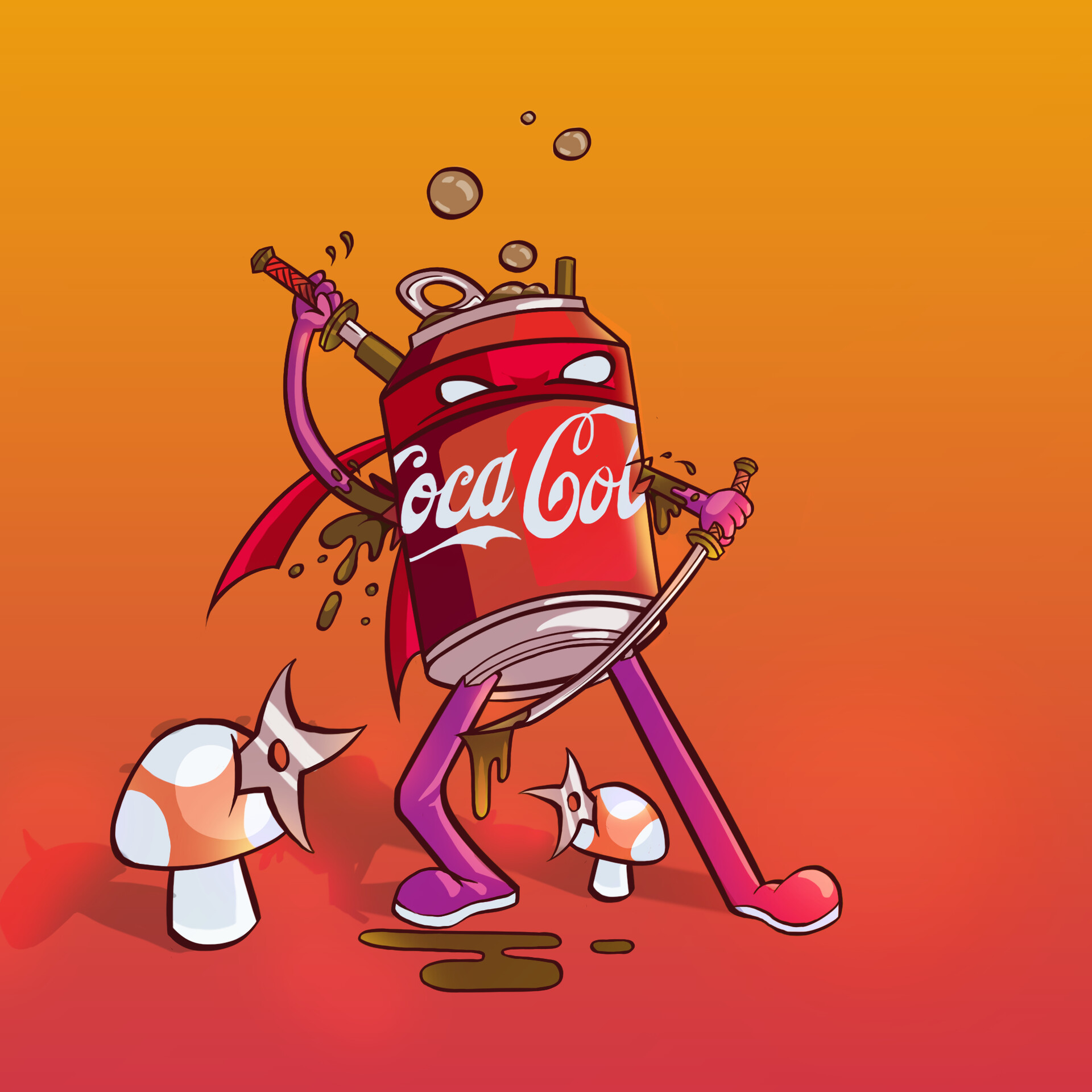 ArtStation - Coke Ninja Game Edition