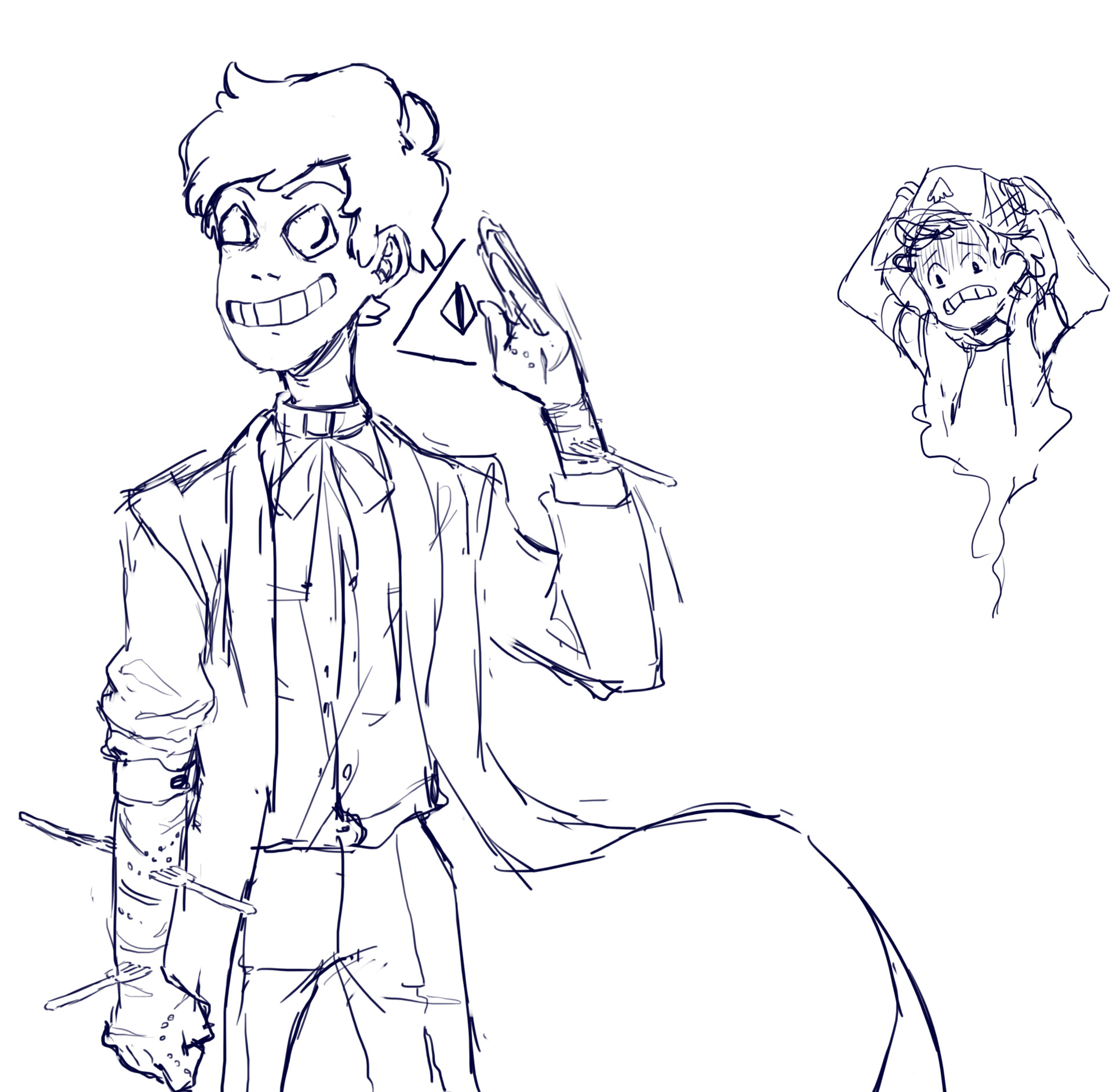 bill gravity falls coloring page