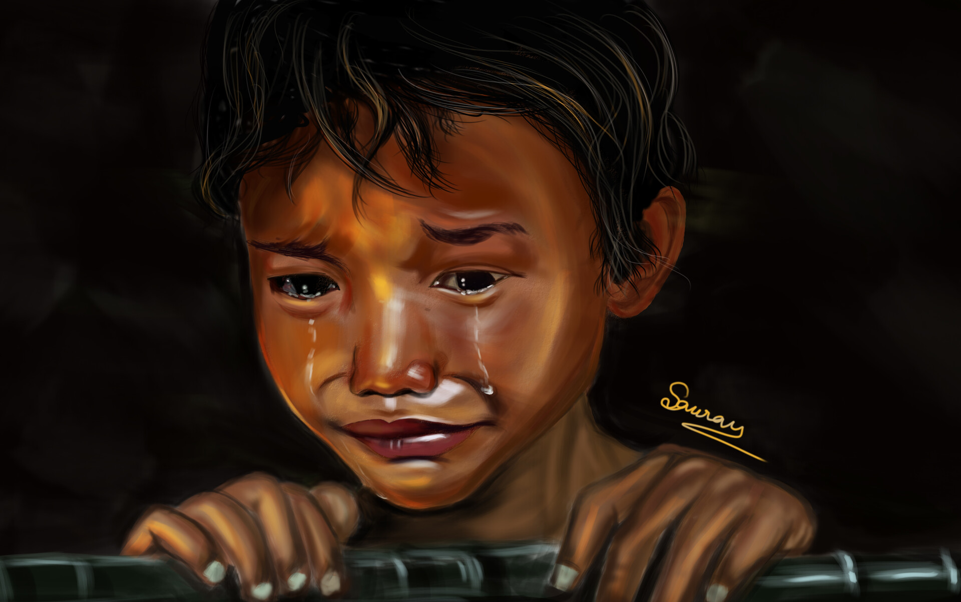 ArtStation - New digital painting of child