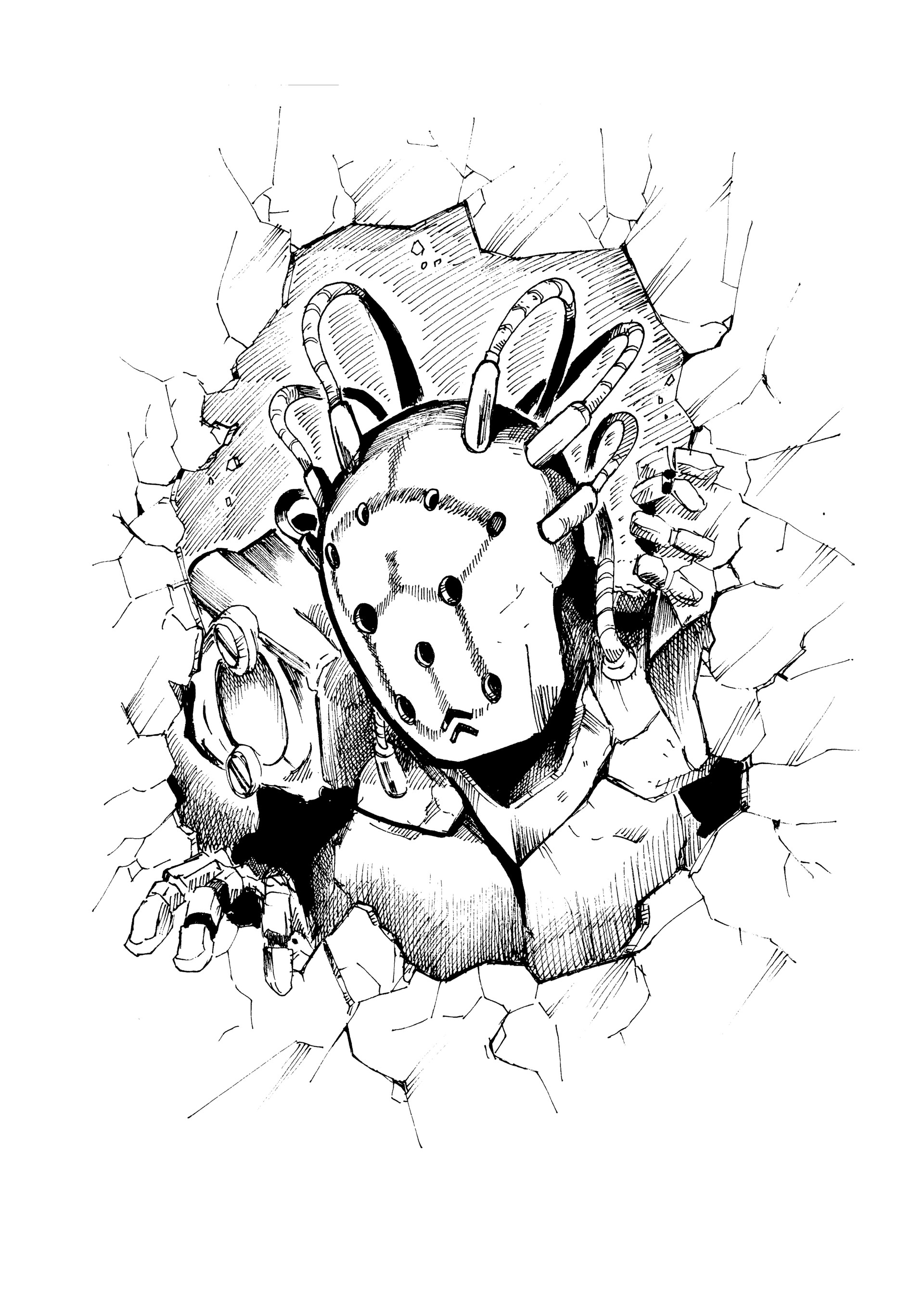 Sukma Agustriyana - Inktober 2015 [RIDER Monster Series Part 1]