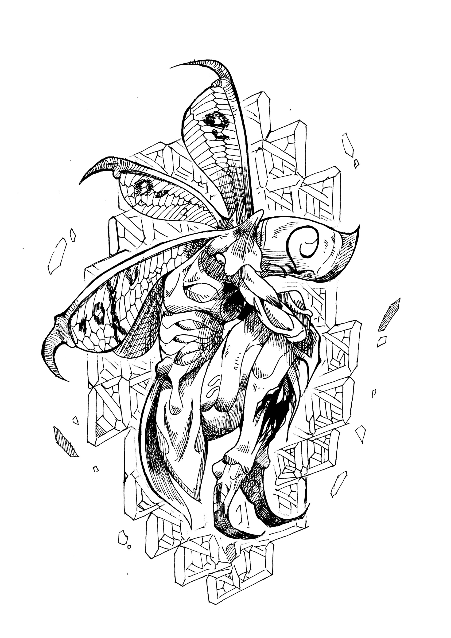 Sukma Agustriyana - Inktober 2015 [RIDER Monster Series Part 1]