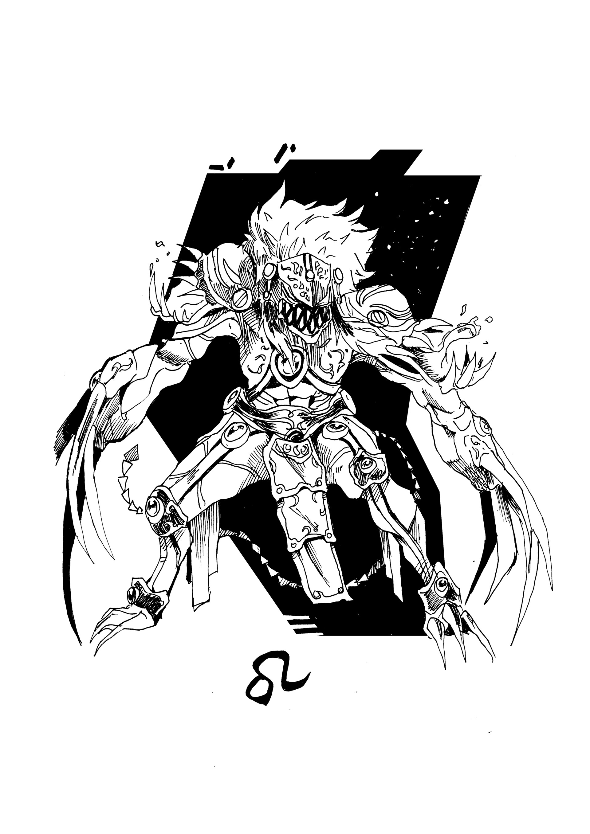 Sukma Agustriyana - Inktober 2015 [RIDER Monster Series Part 2]