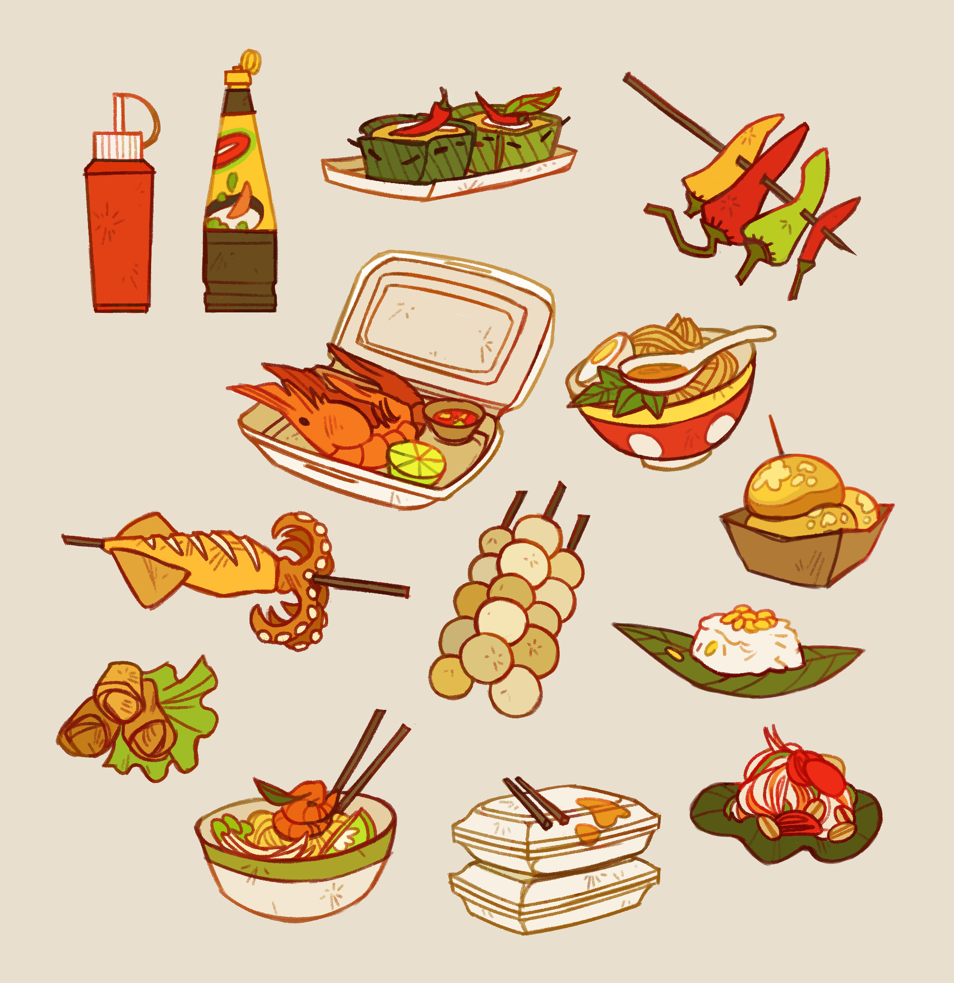 ArtStation - Thai Street Food