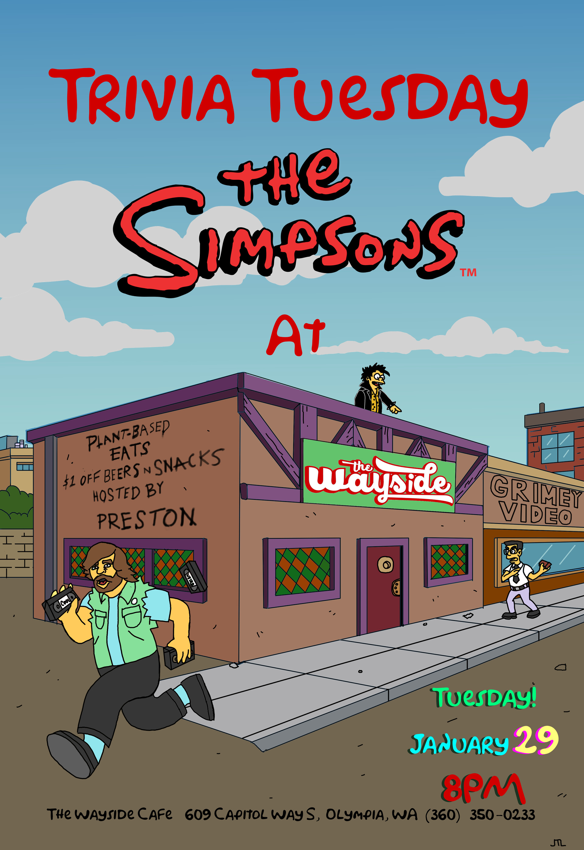 ArtStation - The Simpsons Trivia Night Poster