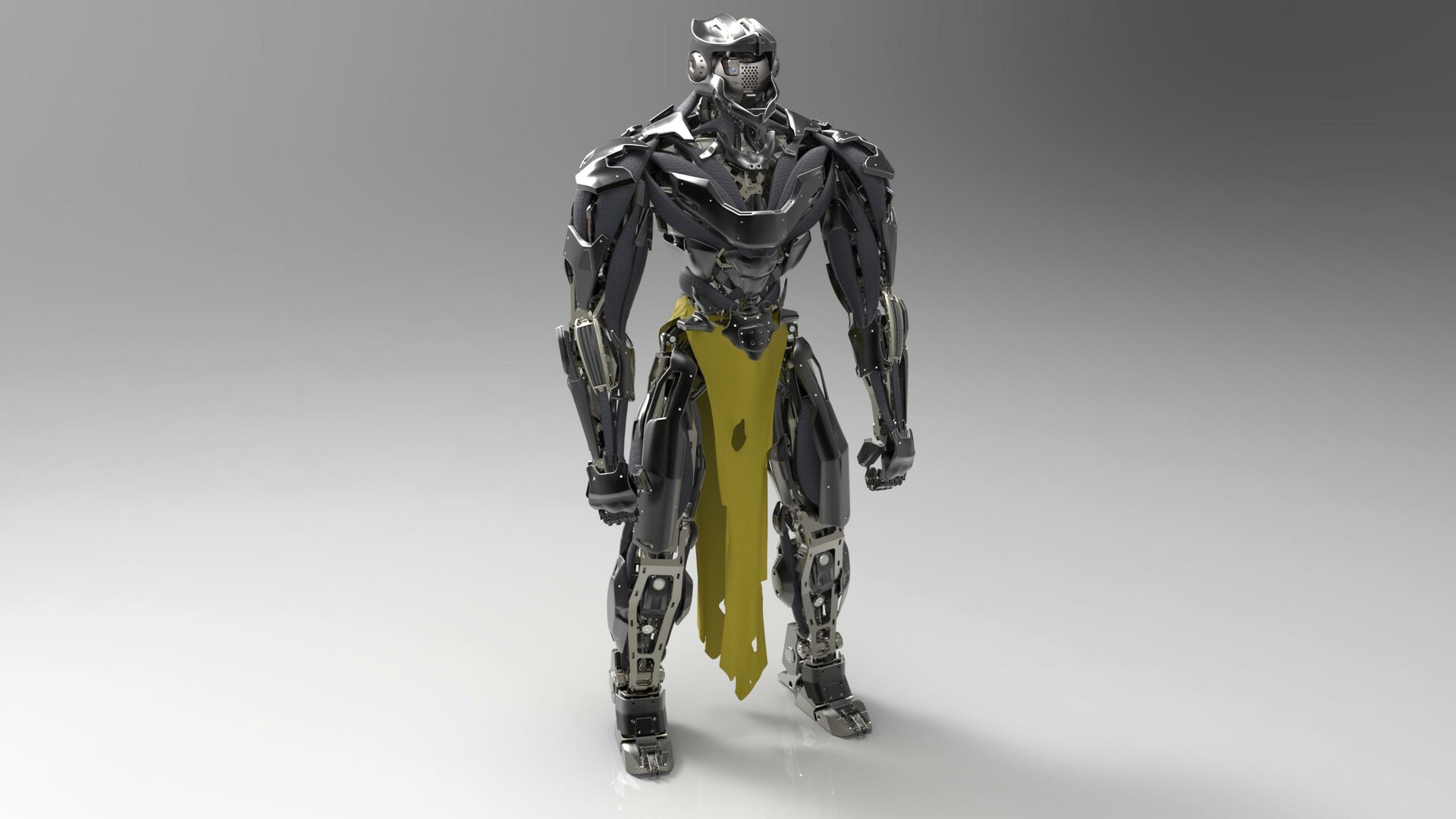 ArtStation - Practice Project - Cybernetic Warrior