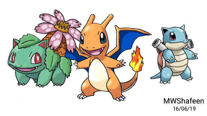 blastoise charizard venusaur