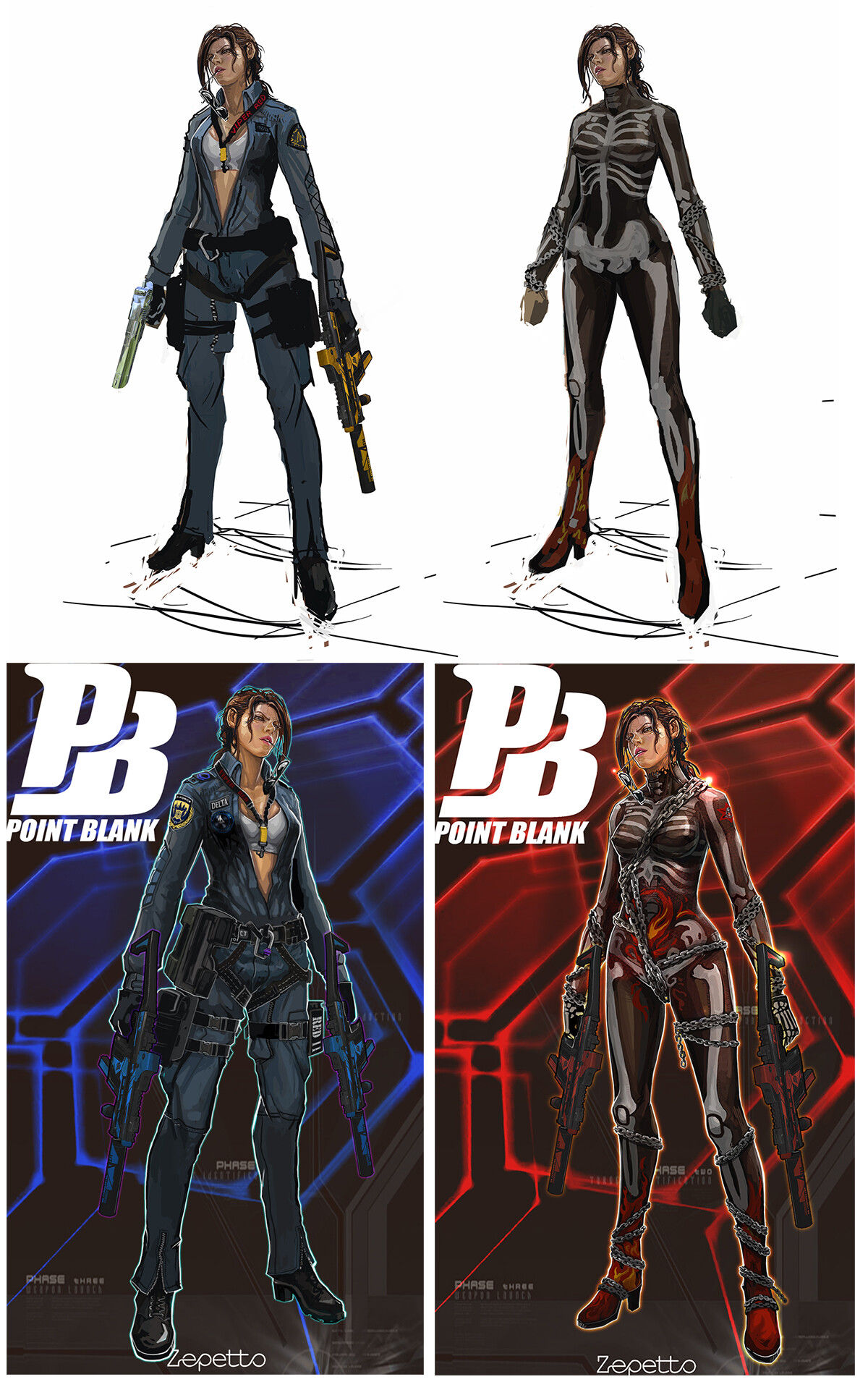 ArtStation - Point blank female characters