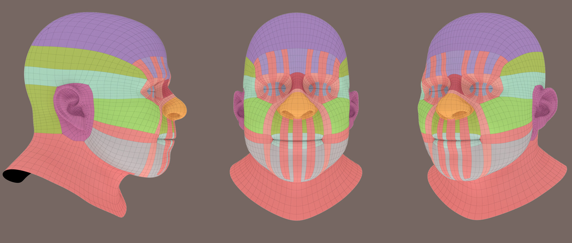 ArtStation - Modeling, Retopology and Edge flow design.